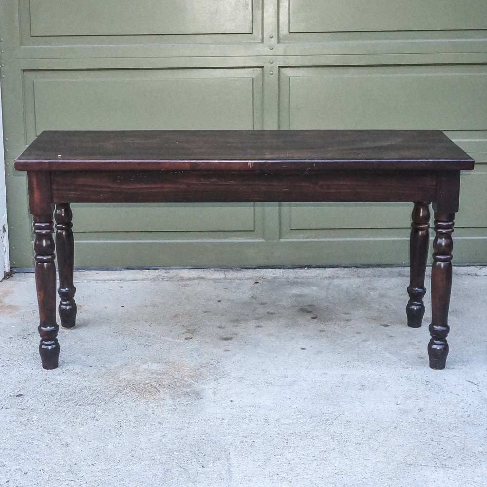 Traditional Walnut Finished Console Table with Drawers | EBTH