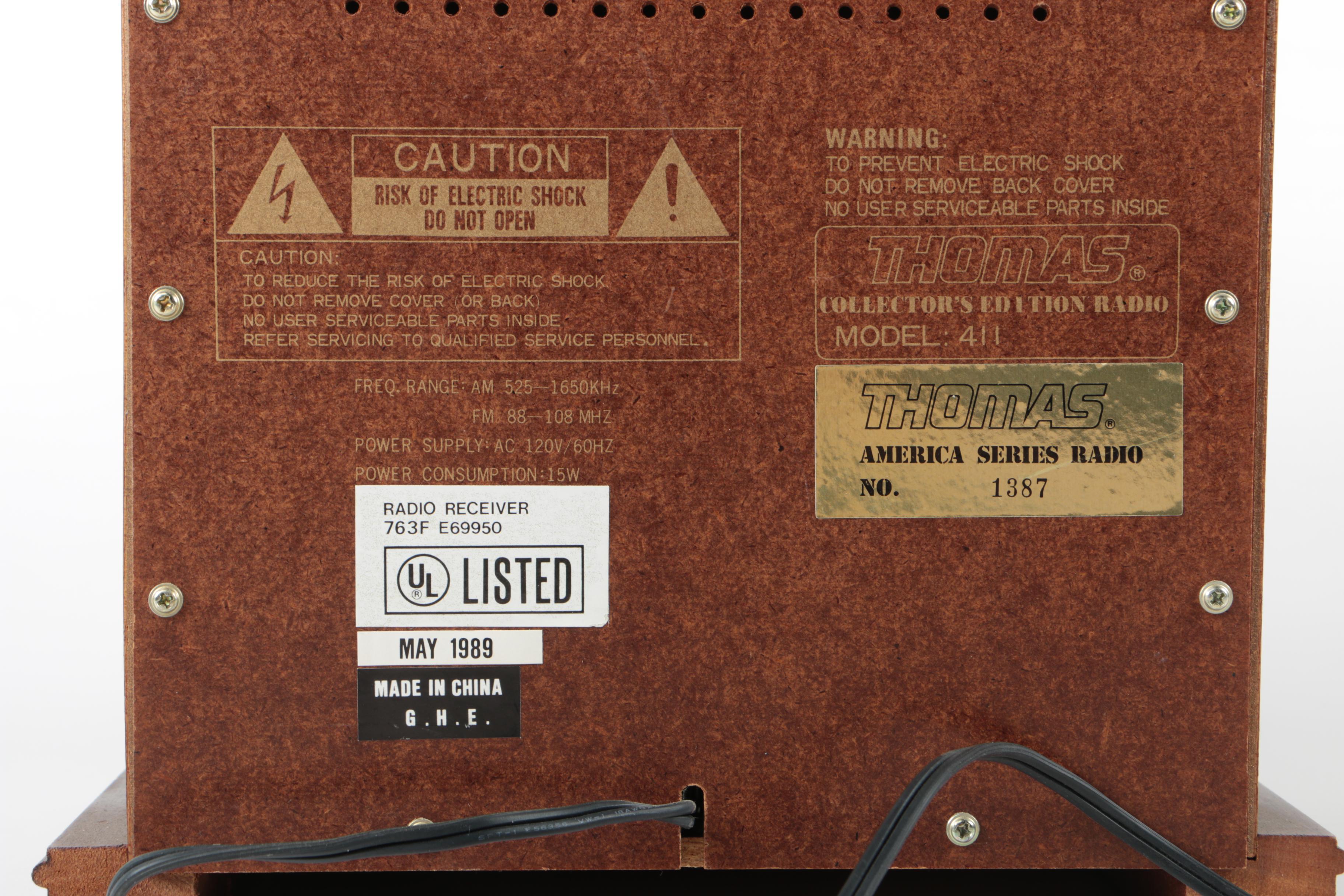 Vintage Thomas Radio | EBTH