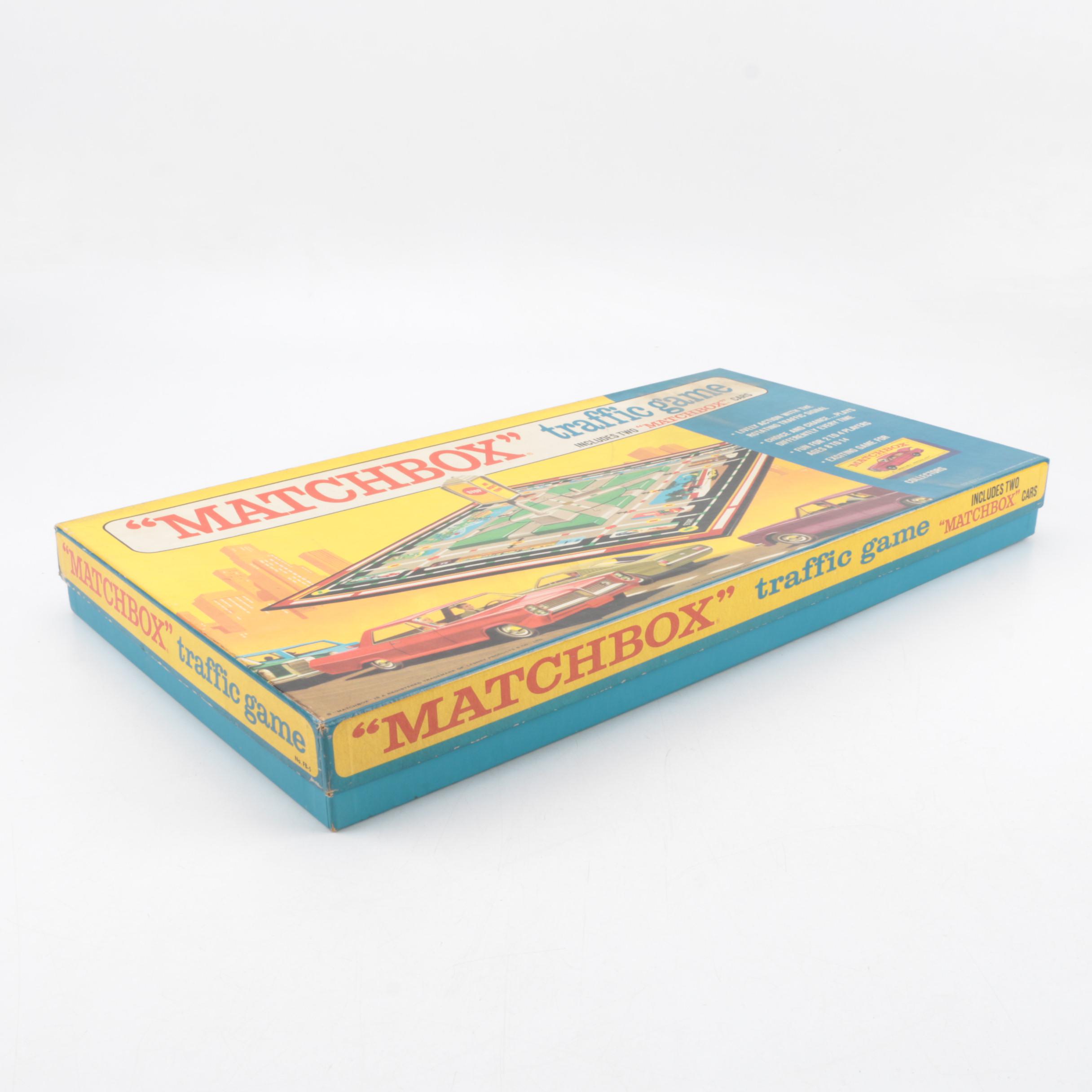 1968 Matchbox Traffic Game with Two Matchbox Cars | EBTH