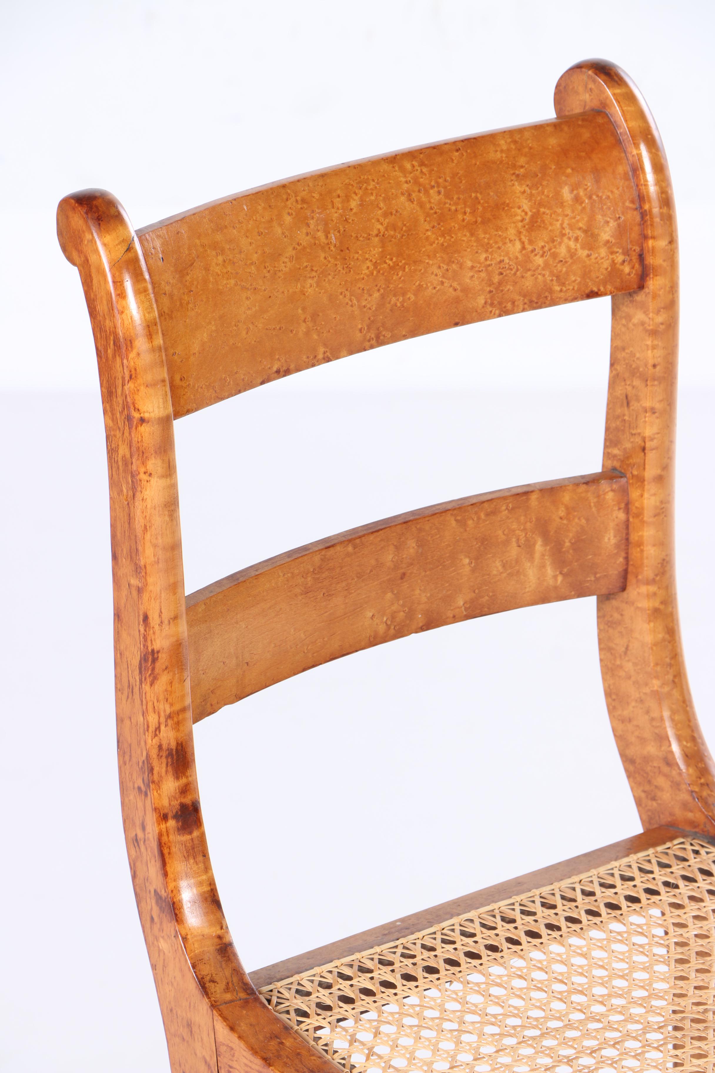 Bird's Eye Maple Phyfe Style Chair Pair | EBTH