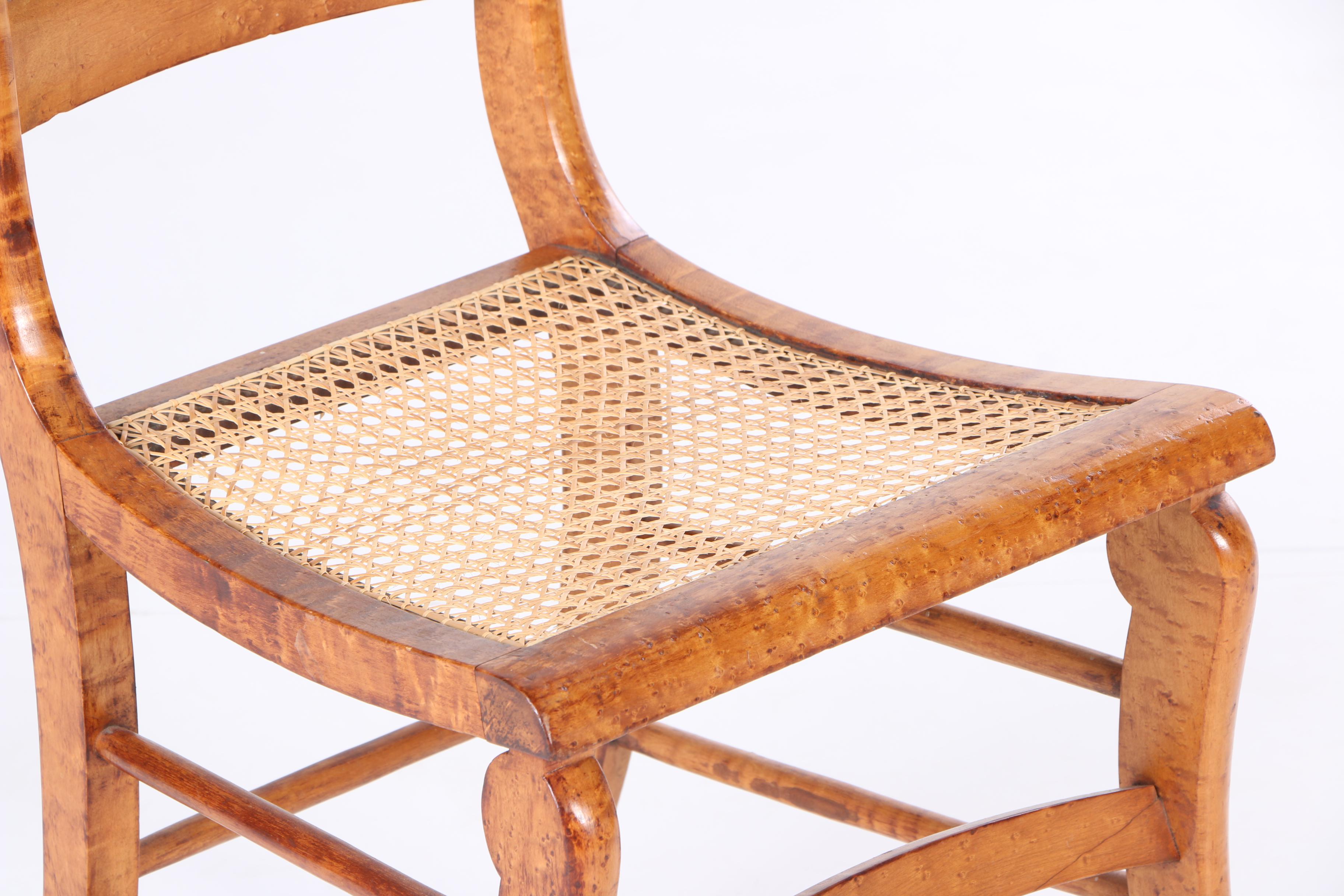 Bird's Eye Maple Phyfe Style Chair Pair | EBTH
