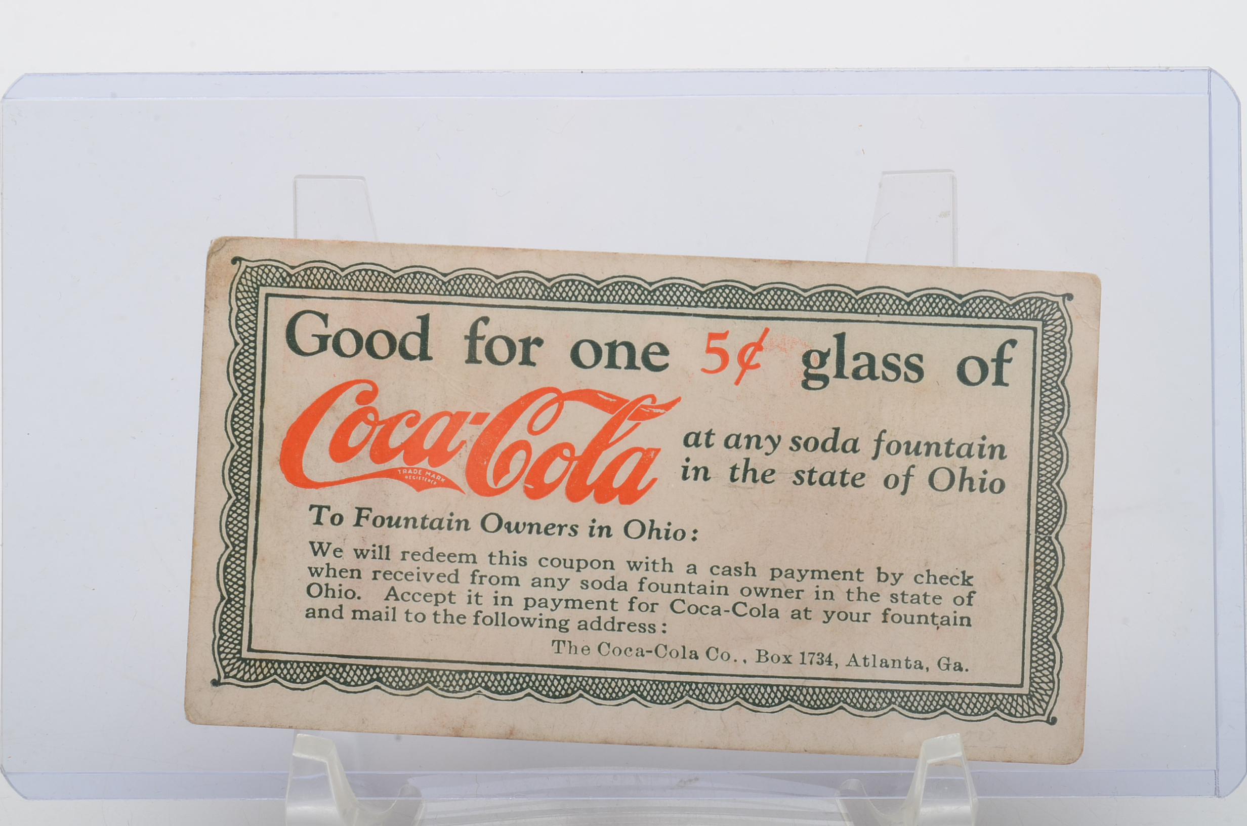 1930s Coca-Cola Coupon with Booklet | EBTH