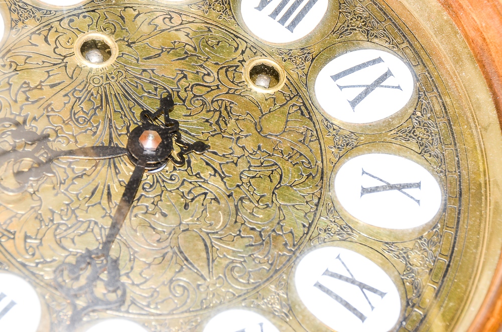 Vintage Gazo Family Clock Factory "La Jolla" Alderwood Wall Clock | EBTH