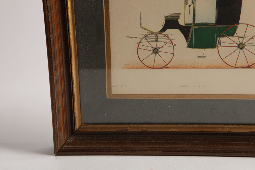 Hand-Colored Stone Lithographs of Coaches | EBTH