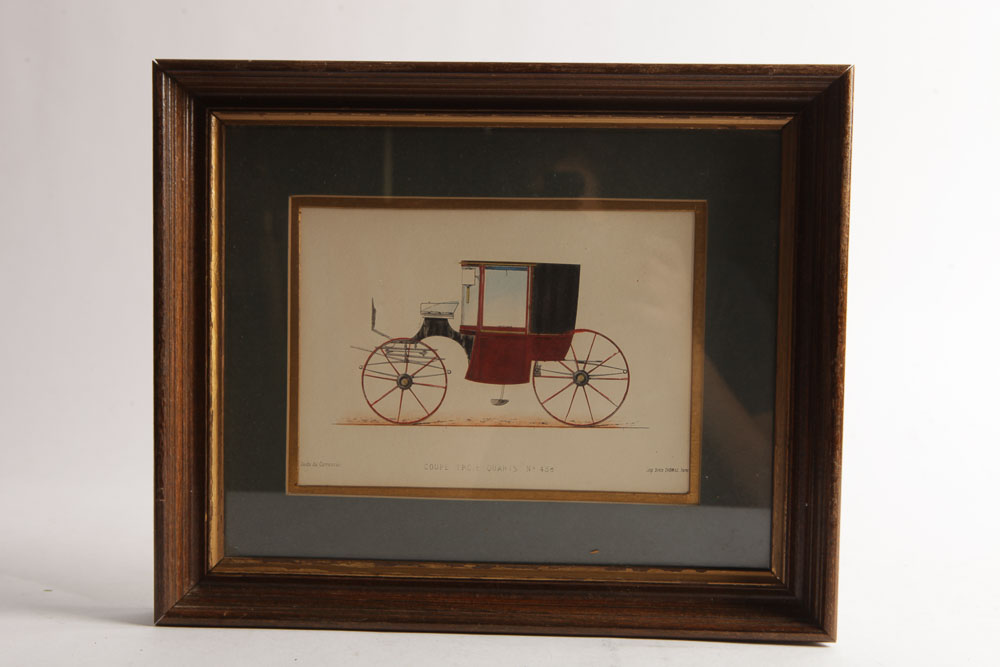 Hand-Colored Stone Lithographs of Coaches | EBTH