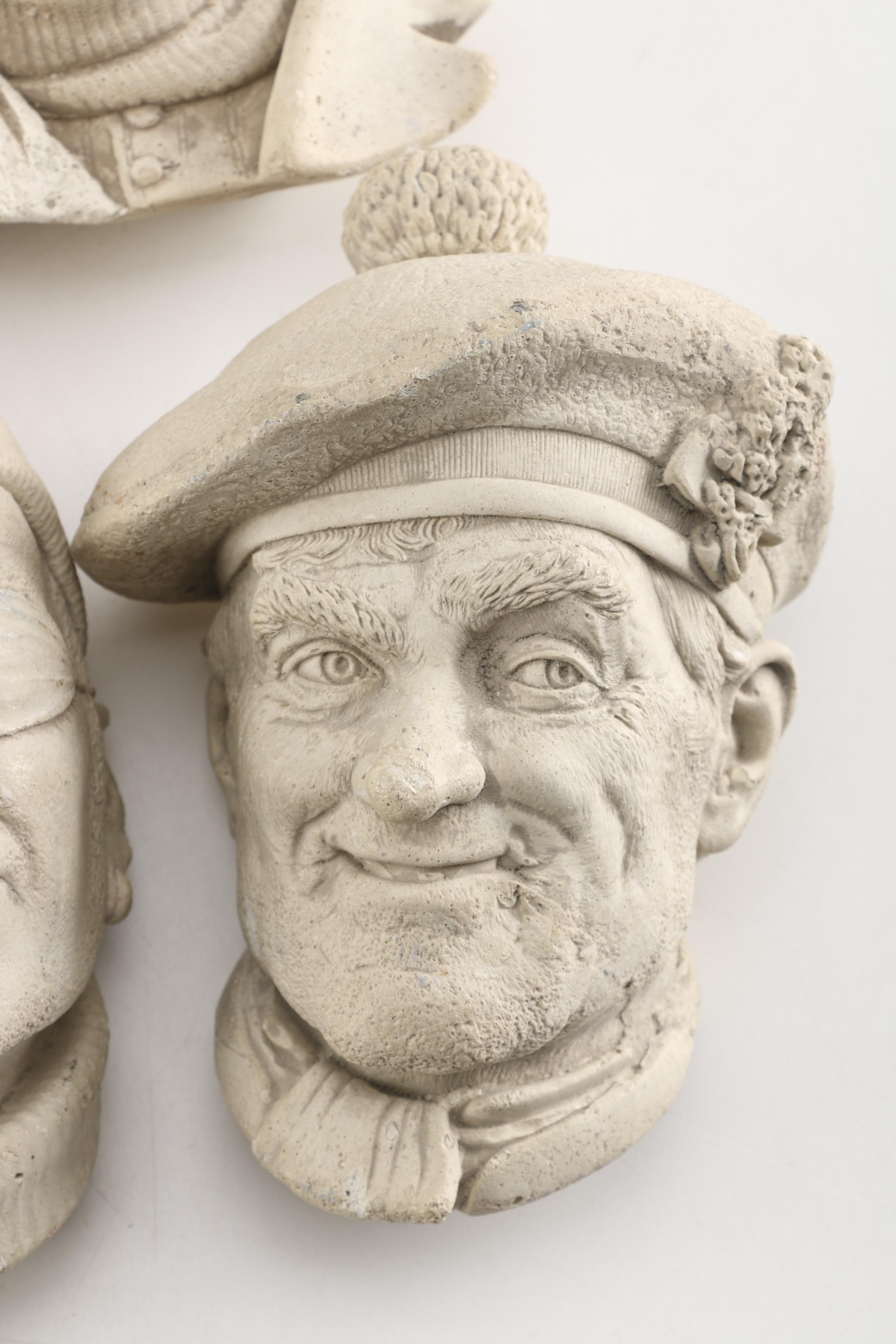 Vintage Chalkware Heads | EBTH