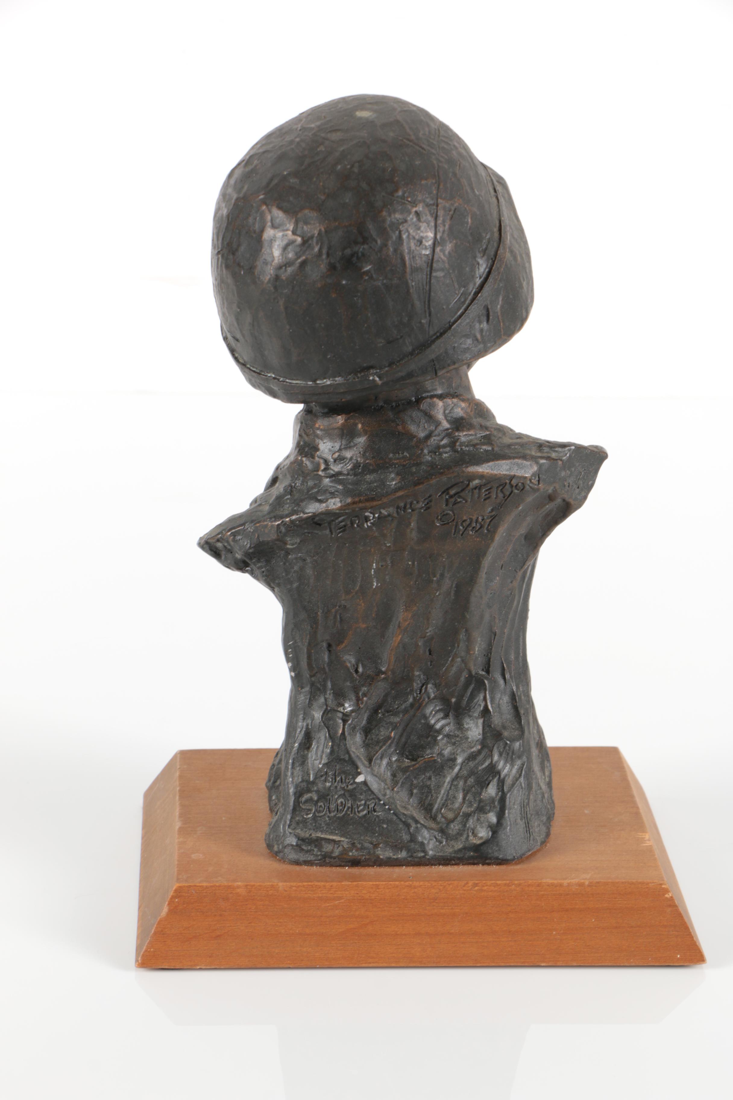 A Bronzed Terrance Patterson Sculpture "The Soldier" | EBTH