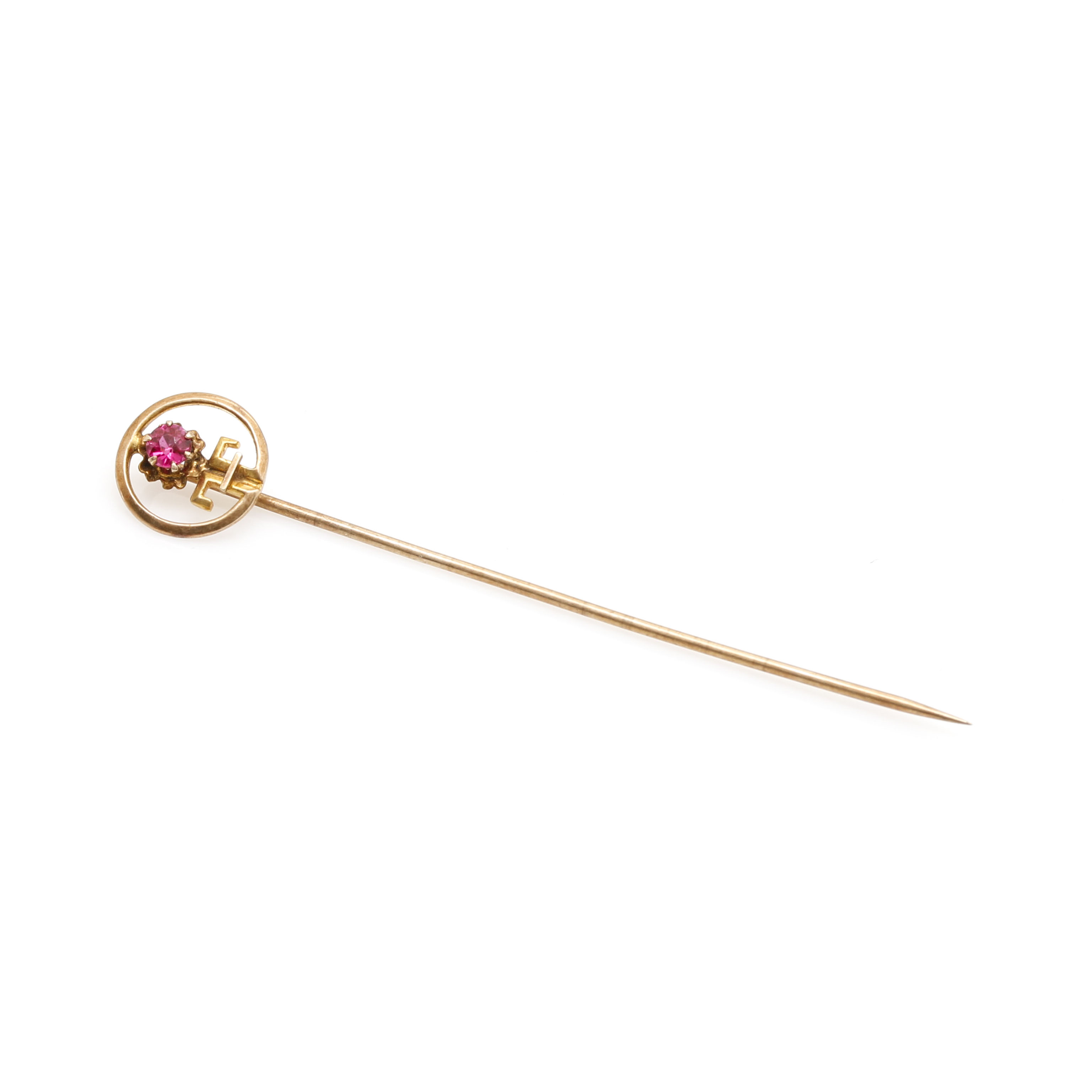 10K Yellow Gold Ruby Stick Pin | EBTH
