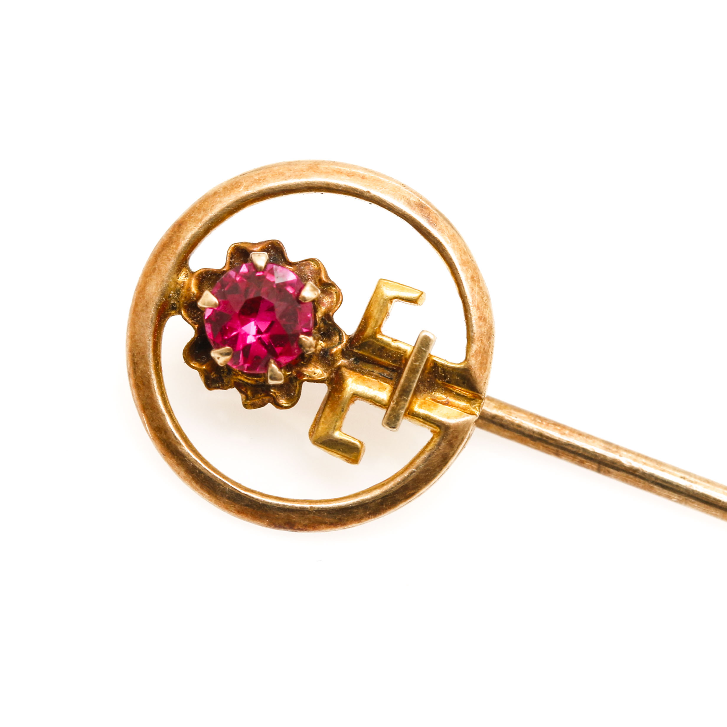 10K Yellow Gold Ruby Stick Pin | EBTH