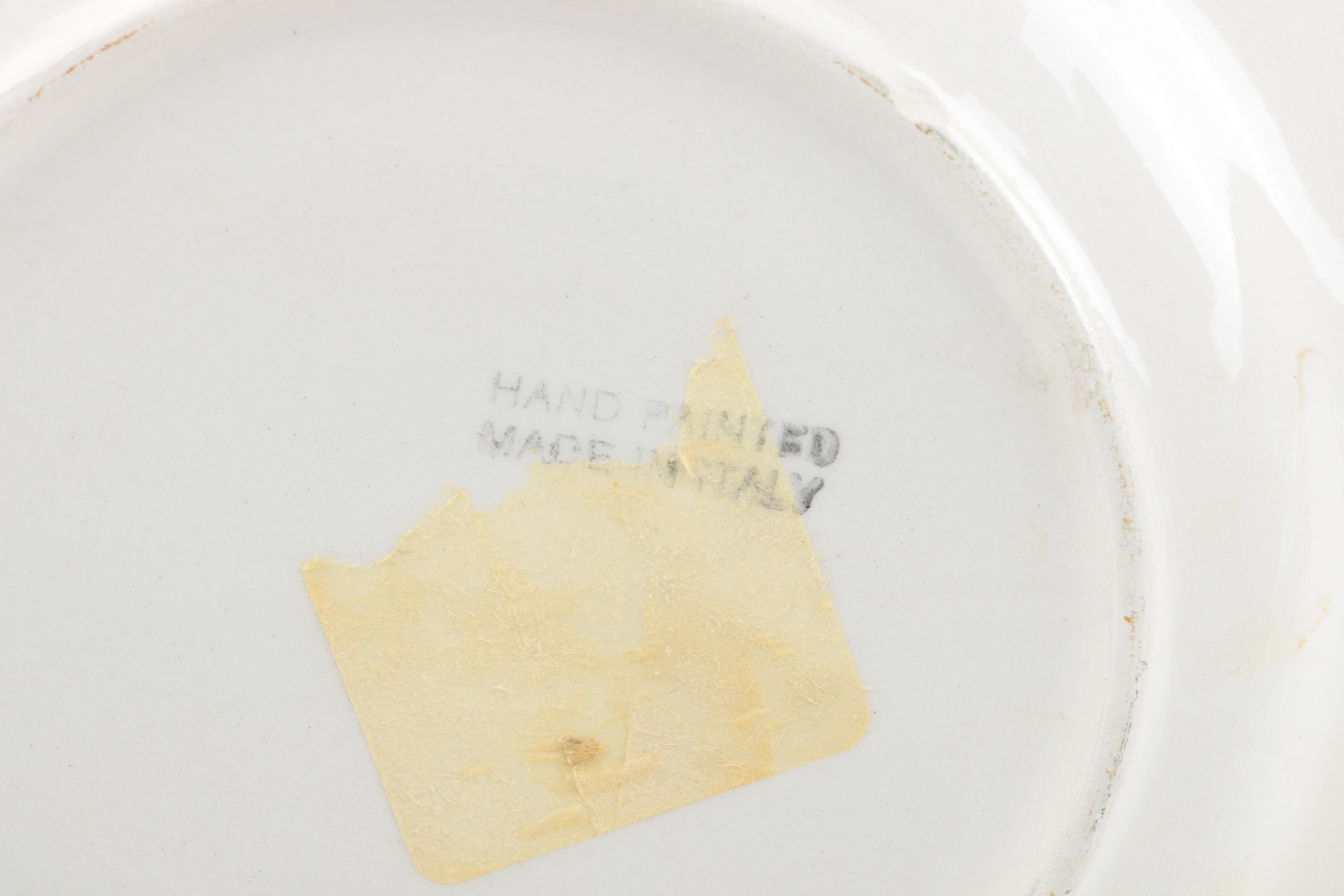 Hand-Painted Faïence Plates Including Labor Deruta | EBTH