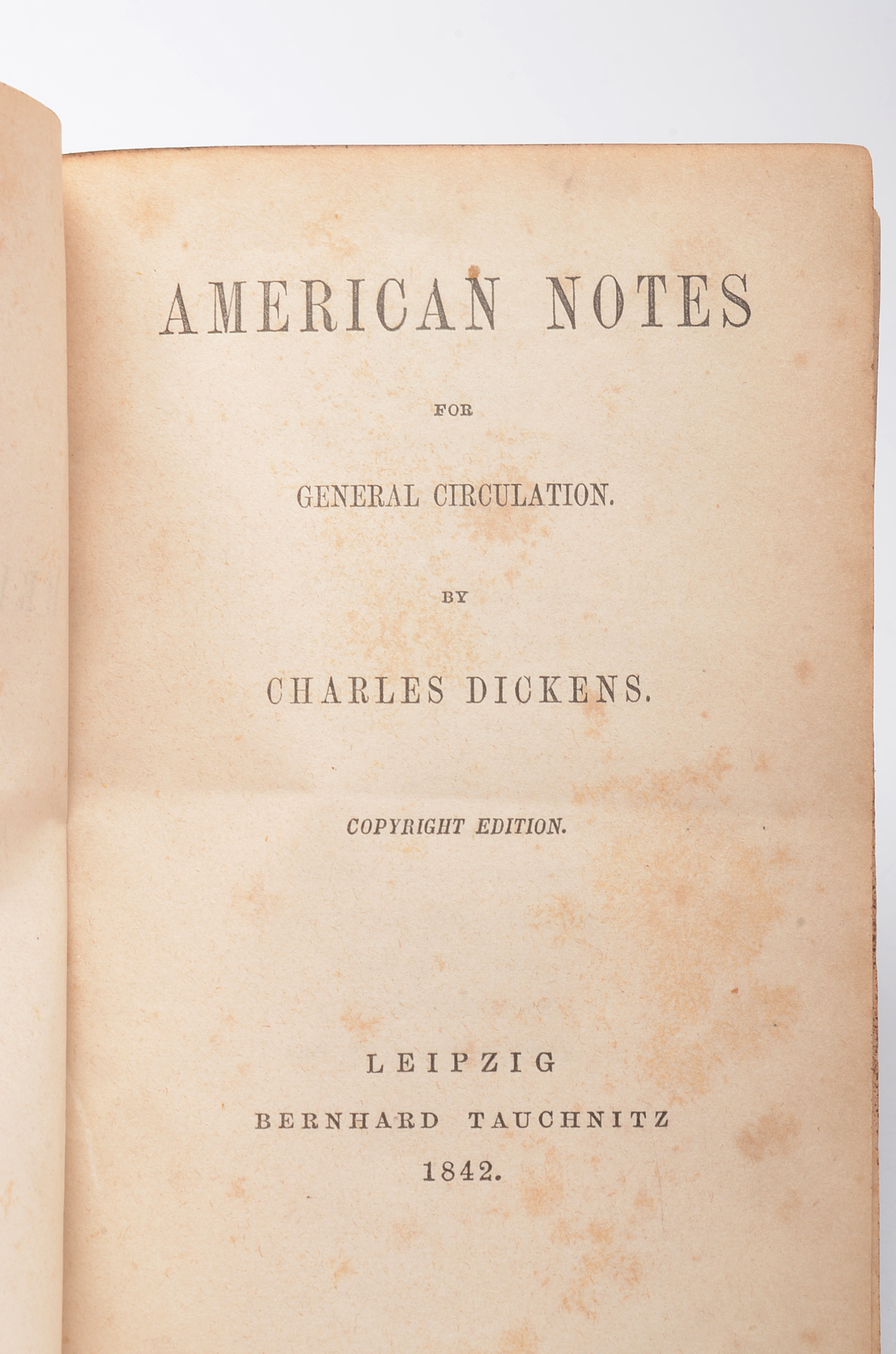 Antique "American Notes" by Charles Dickens | EBTH