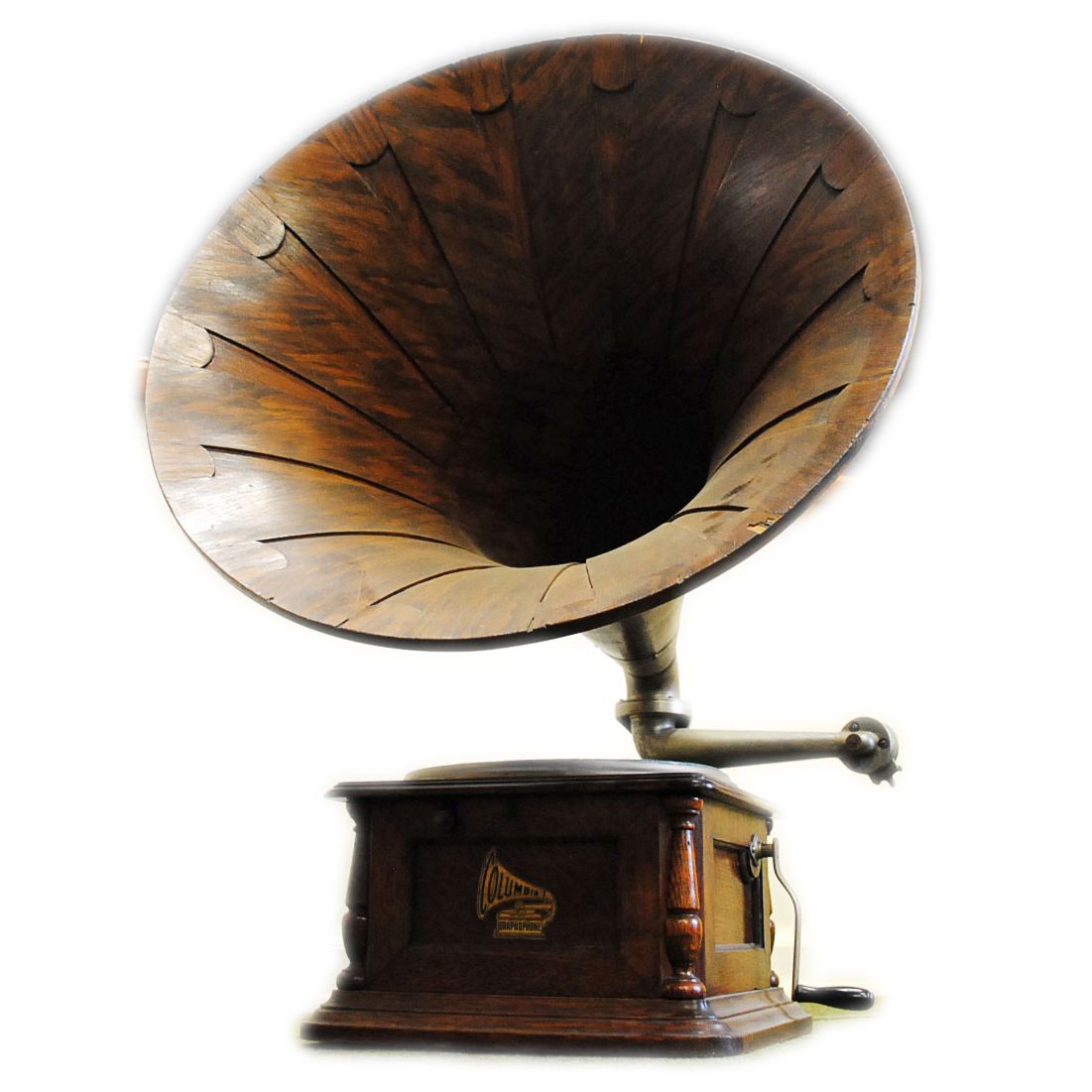 Antique Columbia Phonograph Co. Graphophone With Oak Horn | EBTH