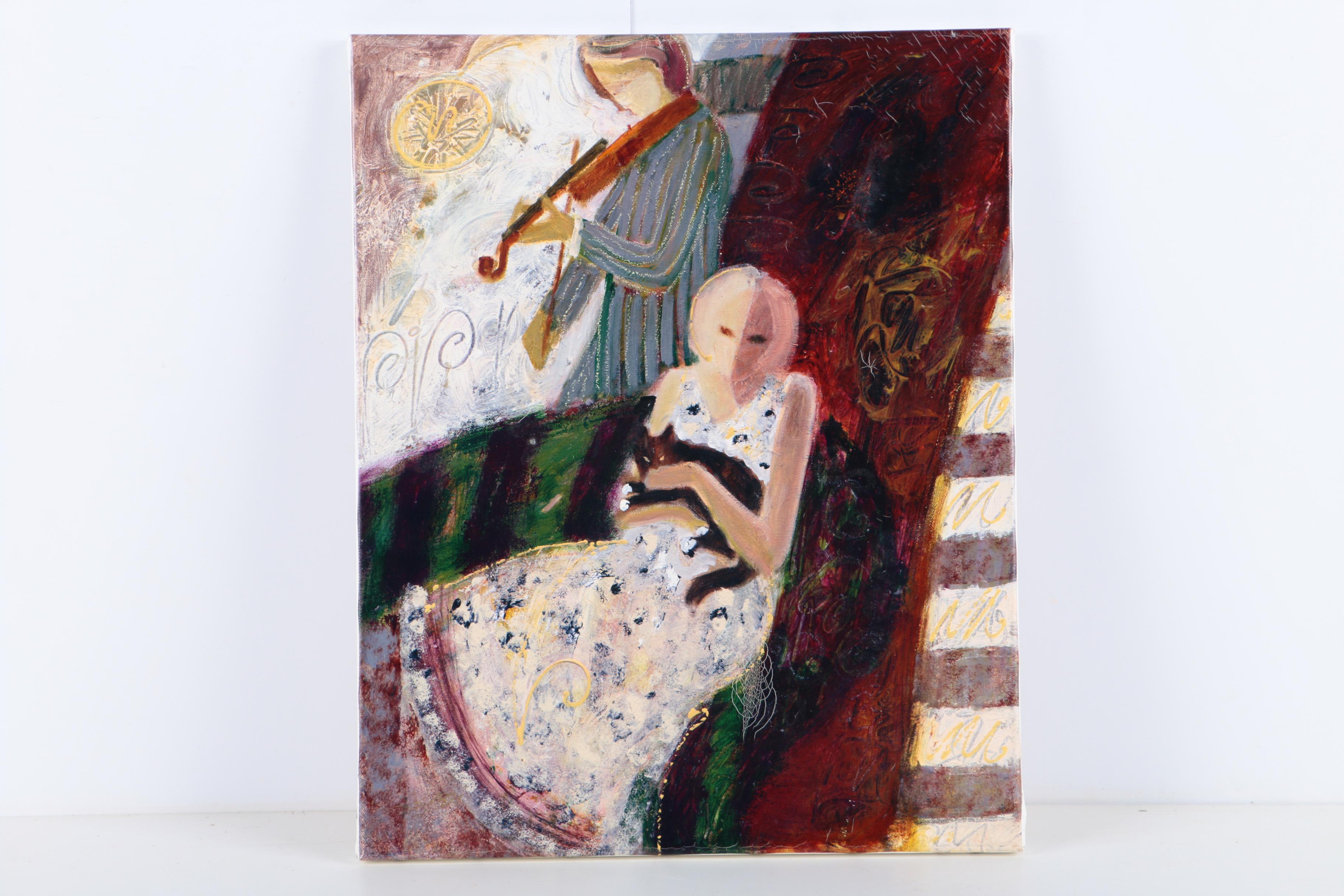 Sabzi Limited Edition Giclées on Canvas "Apology" and "Midnight Mood ...