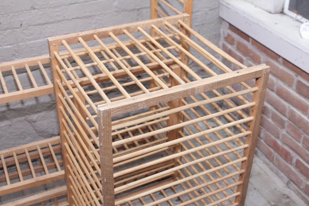 Vintage Wooden Chicken Coup and Rack | EBTH