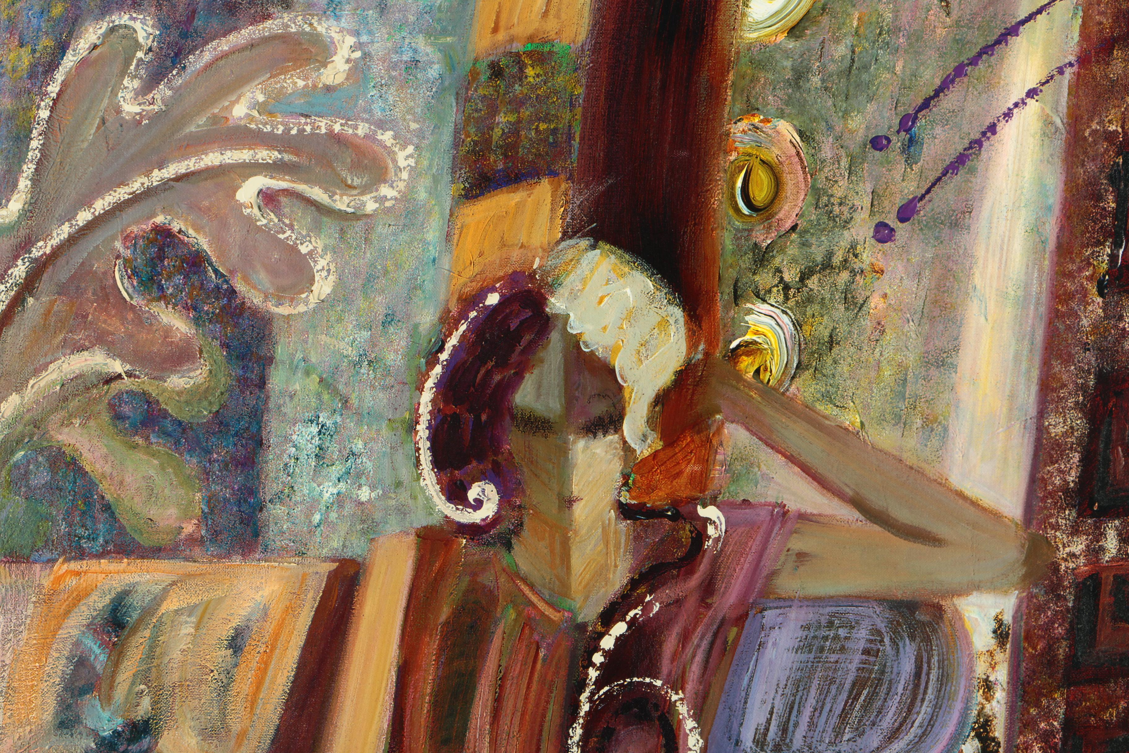 Sabzi Limited Edition Embellished Giclee on Canvas "Smile on Friday" | EBTH