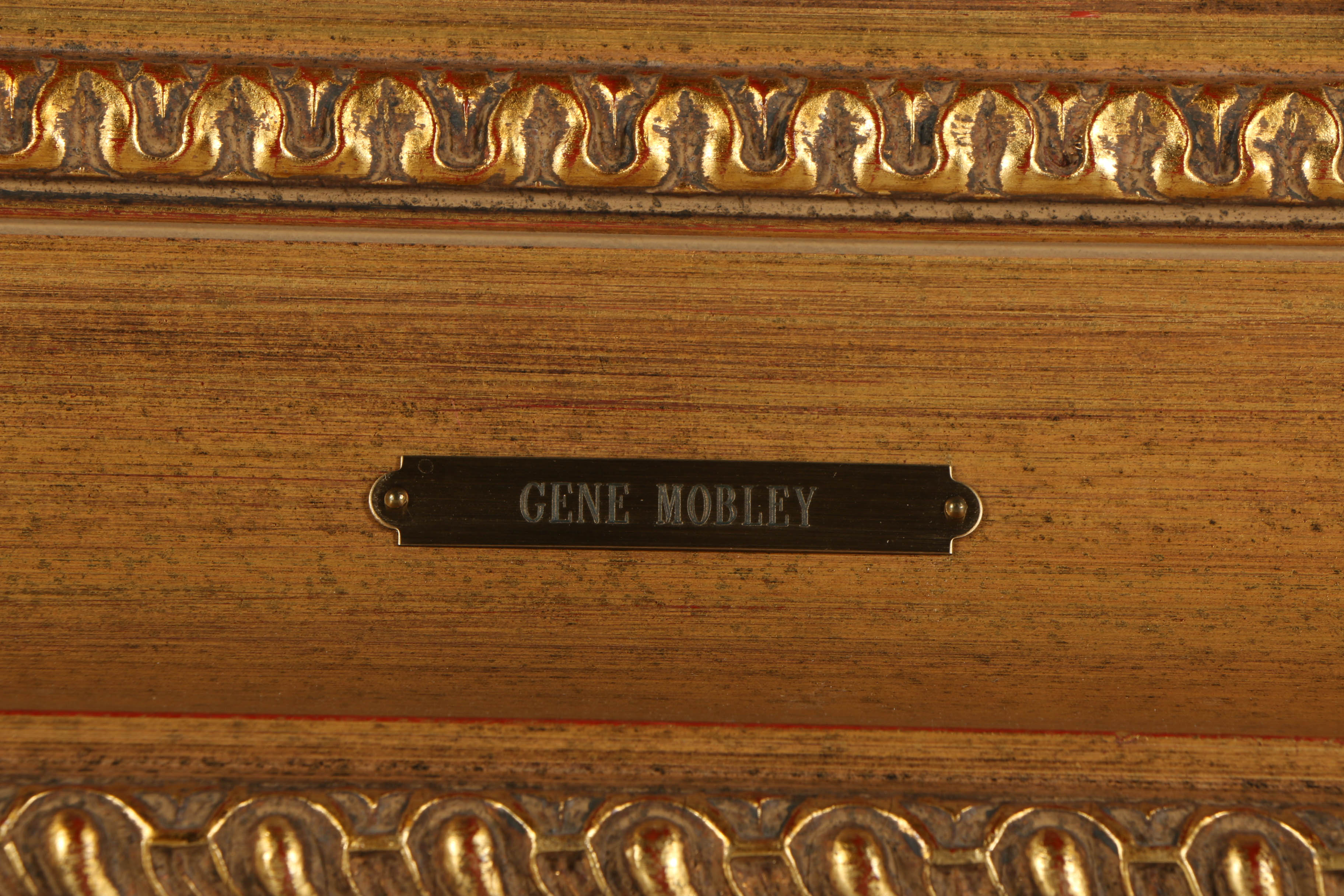 Gene Mobley Oil Painting on Burlap "Indian Village Women in Stream" | EBTH