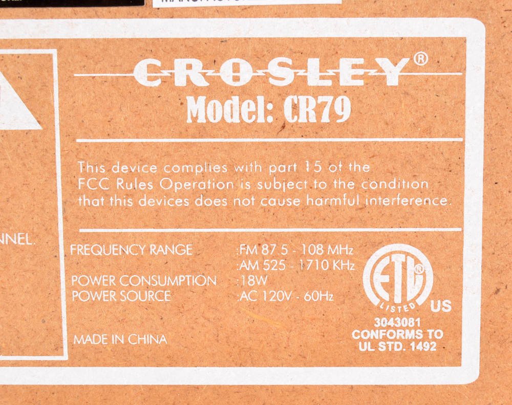 Crosley CR79 4-In-1 Player | EBTH