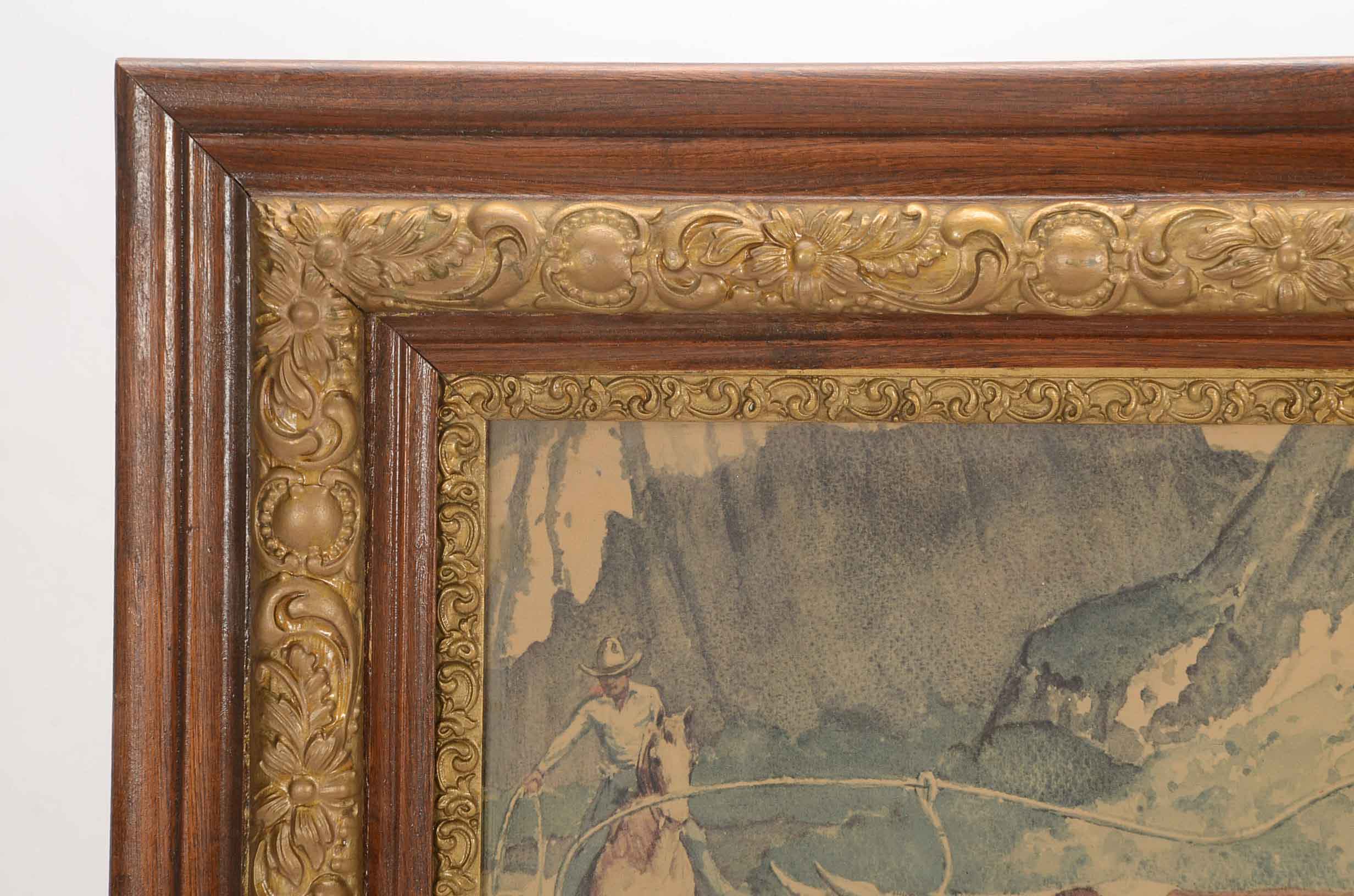 Offset Lithograph of Cattle Rustlers | EBTH