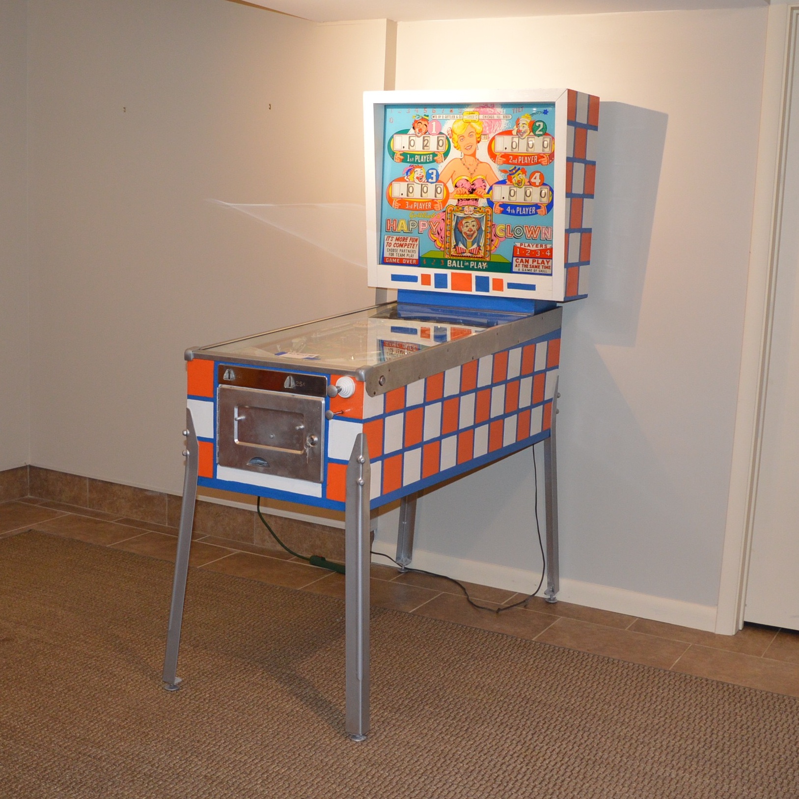 Original 1964 Gottlieb's "Happy Clown" Pinball Machine | EBTH