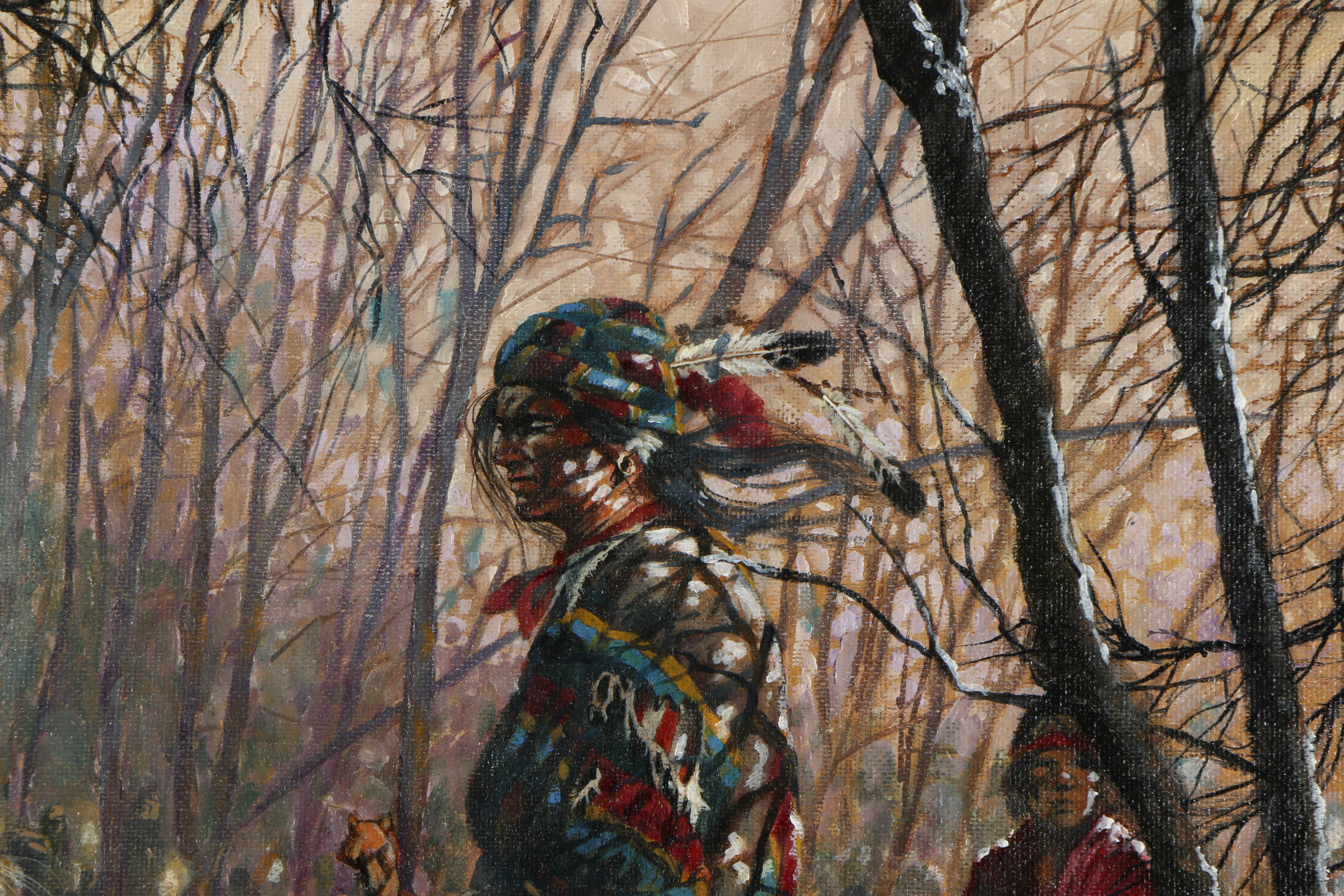 Talmadge Davis Oil Painting on Board "Mother's Tears" | EBTH