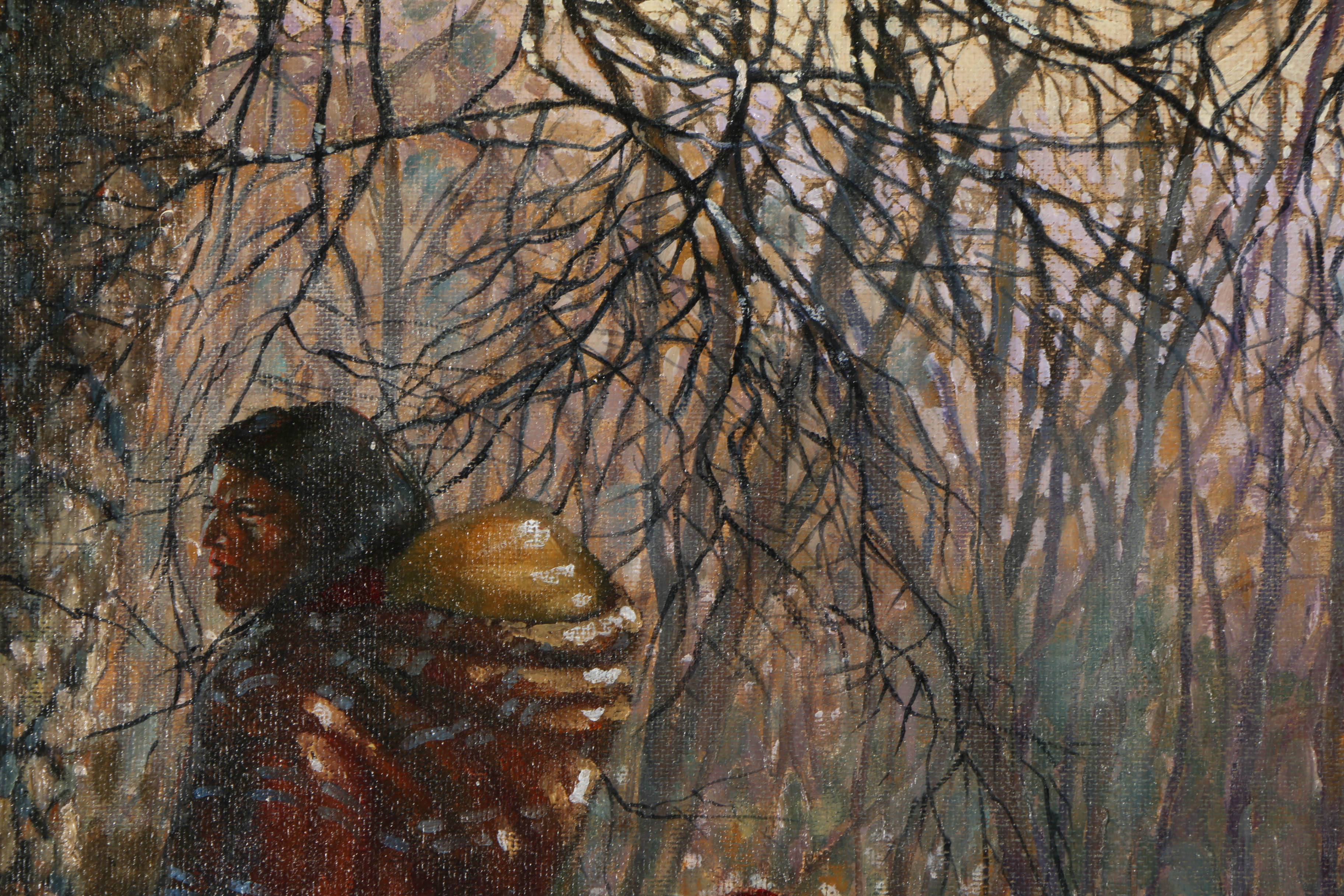 Talmadge Davis Oil Painting on Board "Mother's Tears" | EBTH