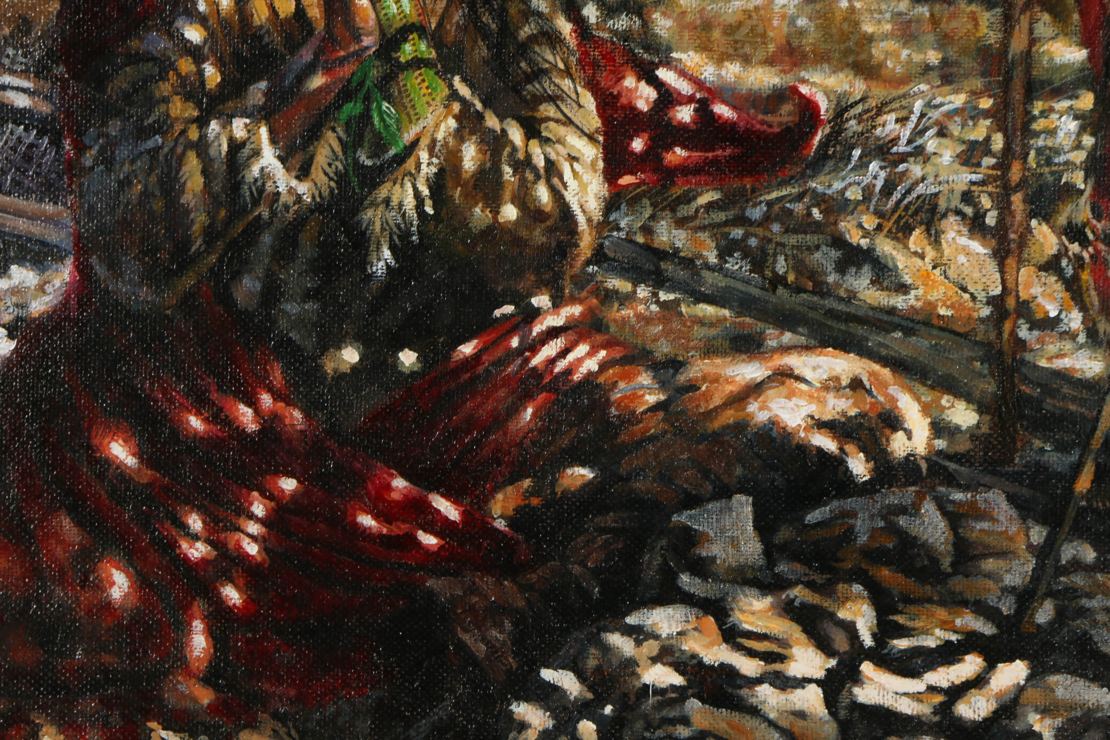 Talmadge Davis Oil Painting on Board "Mother's Tears" | EBTH