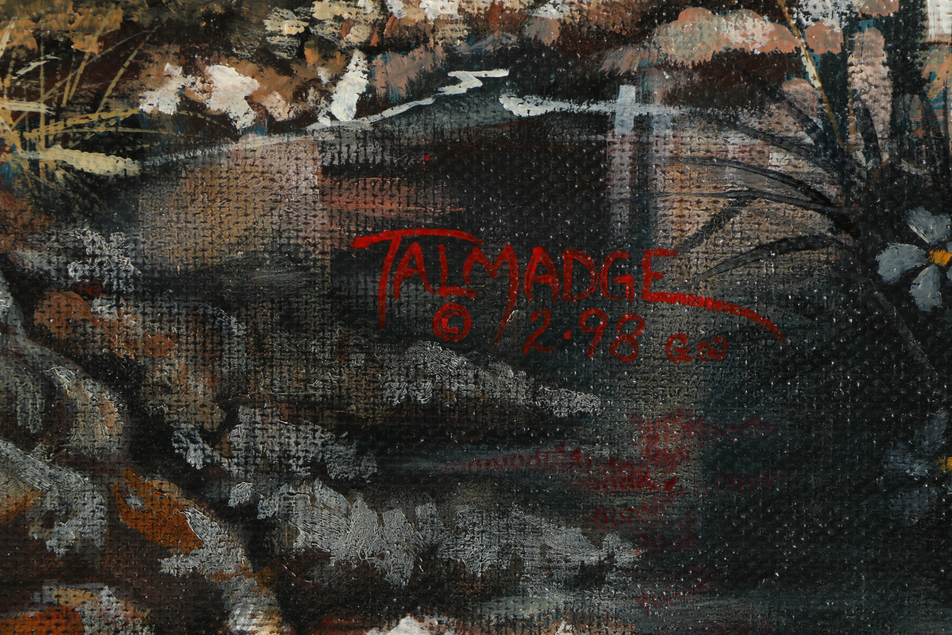 Talmadge Davis Oil Painting on Board "Mother's Tears" | EBTH