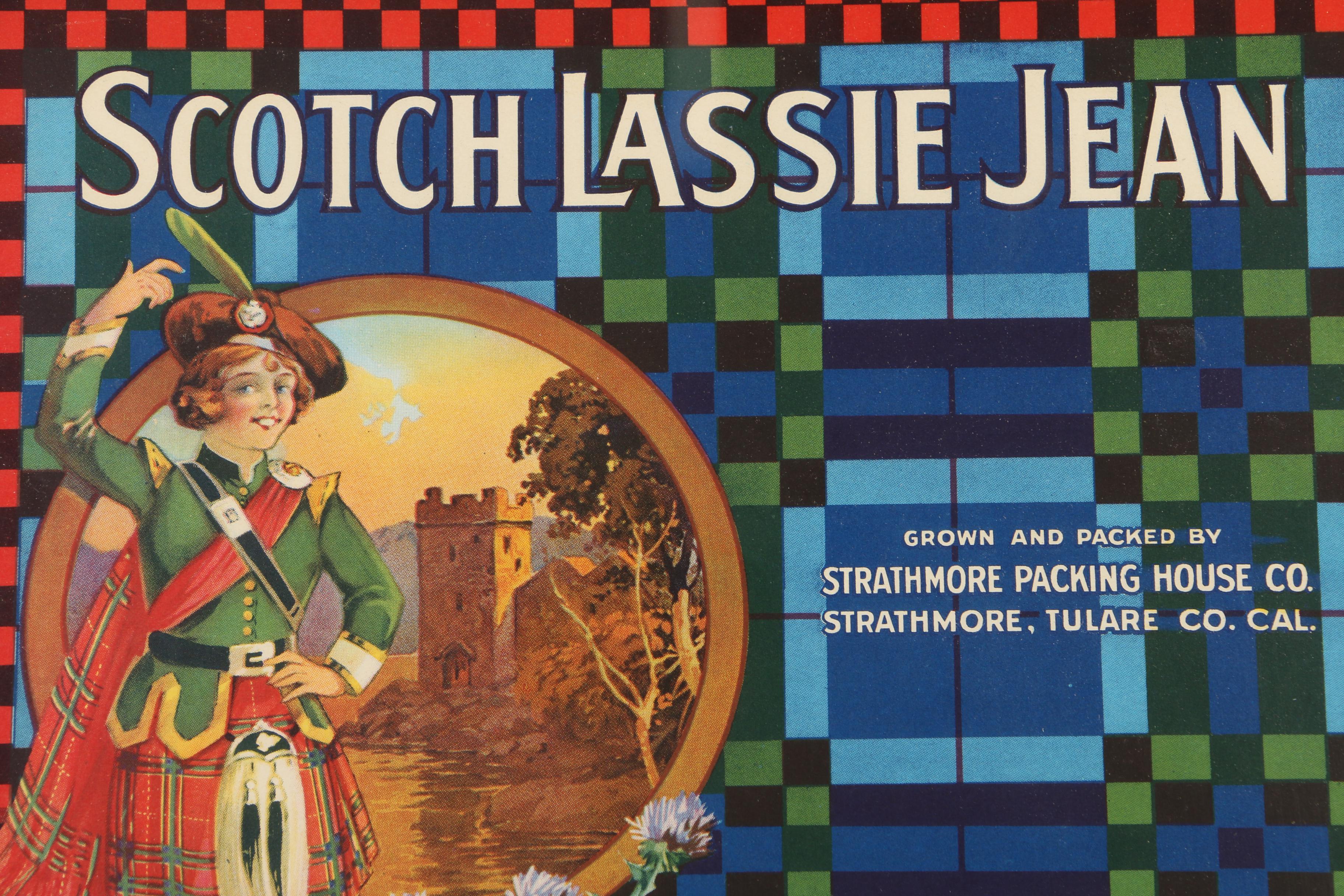 Vintage Orange Crate Labels "Scotch Lassie Jean" | EBTH