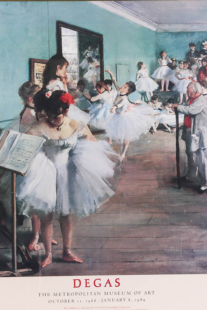 Framed Degas Exhibit Poster | EBTH