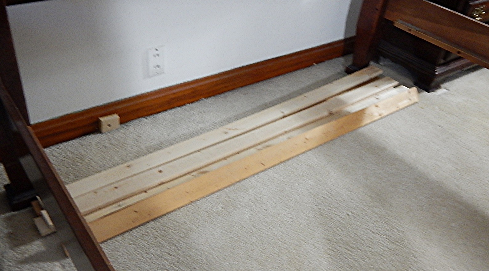 Queen Size Cherry Poster Bed by Cochran with Bed Stairs | EBTH