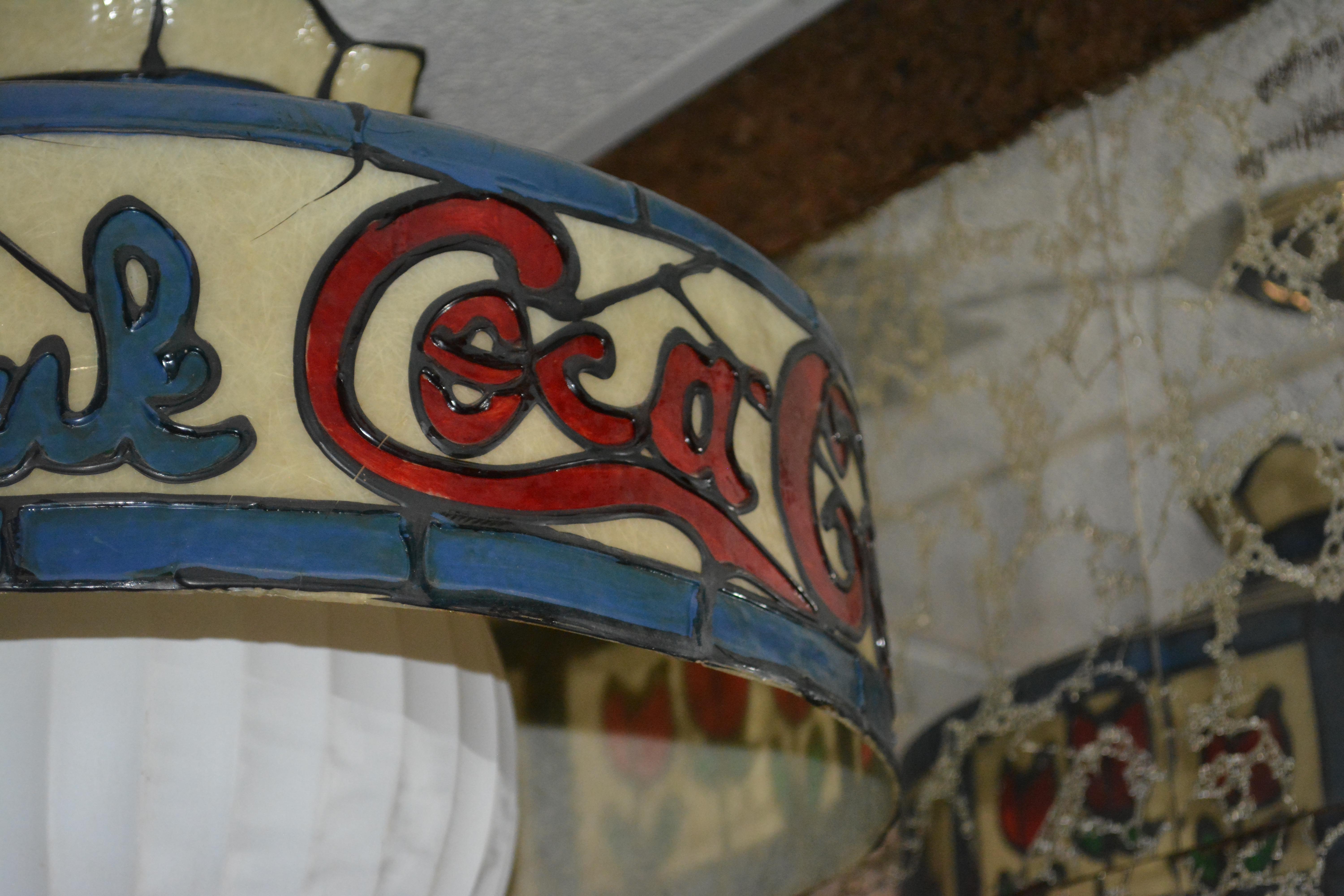 "Drink Coca-Cola" Ceiling Light Fixture | EBTH