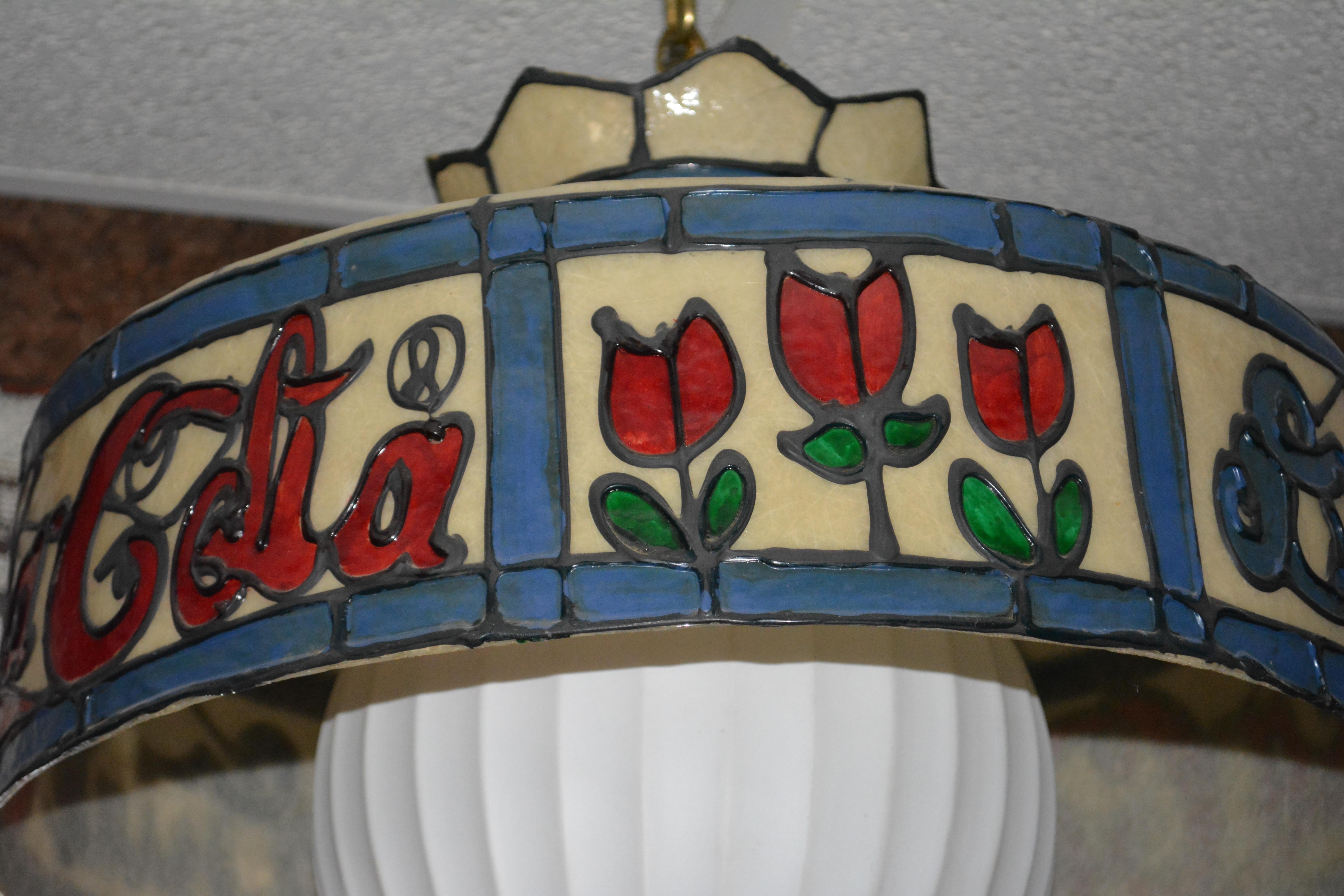 "Drink Coca-Cola" Ceiling Light Fixture | EBTH