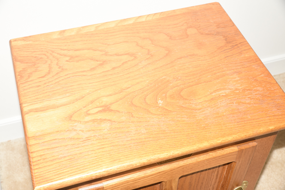 Vintage Oak Reproduction Ice Box by White Clad | EBTH