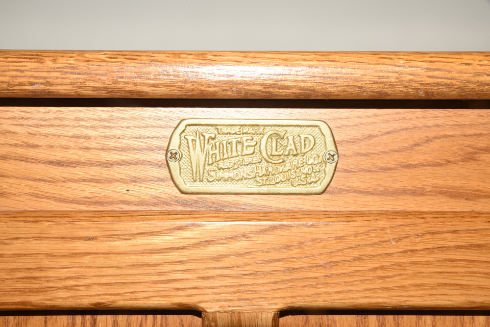 Vintage Oak Reproduction Ice Box by White Clad | EBTH