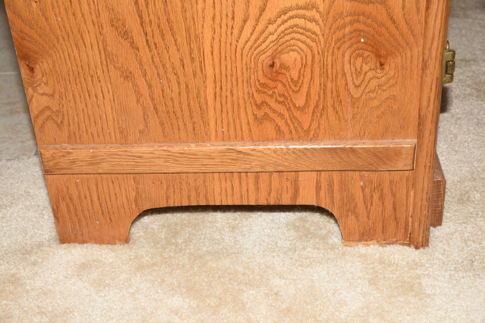 Vintage Oak Reproduction Ice Box by White Clad | EBTH