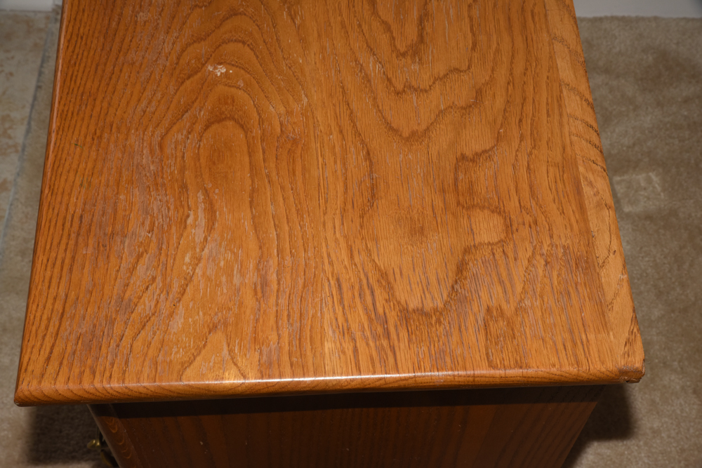 Vintage Oak Reproduction Ice Box by White Clad | EBTH