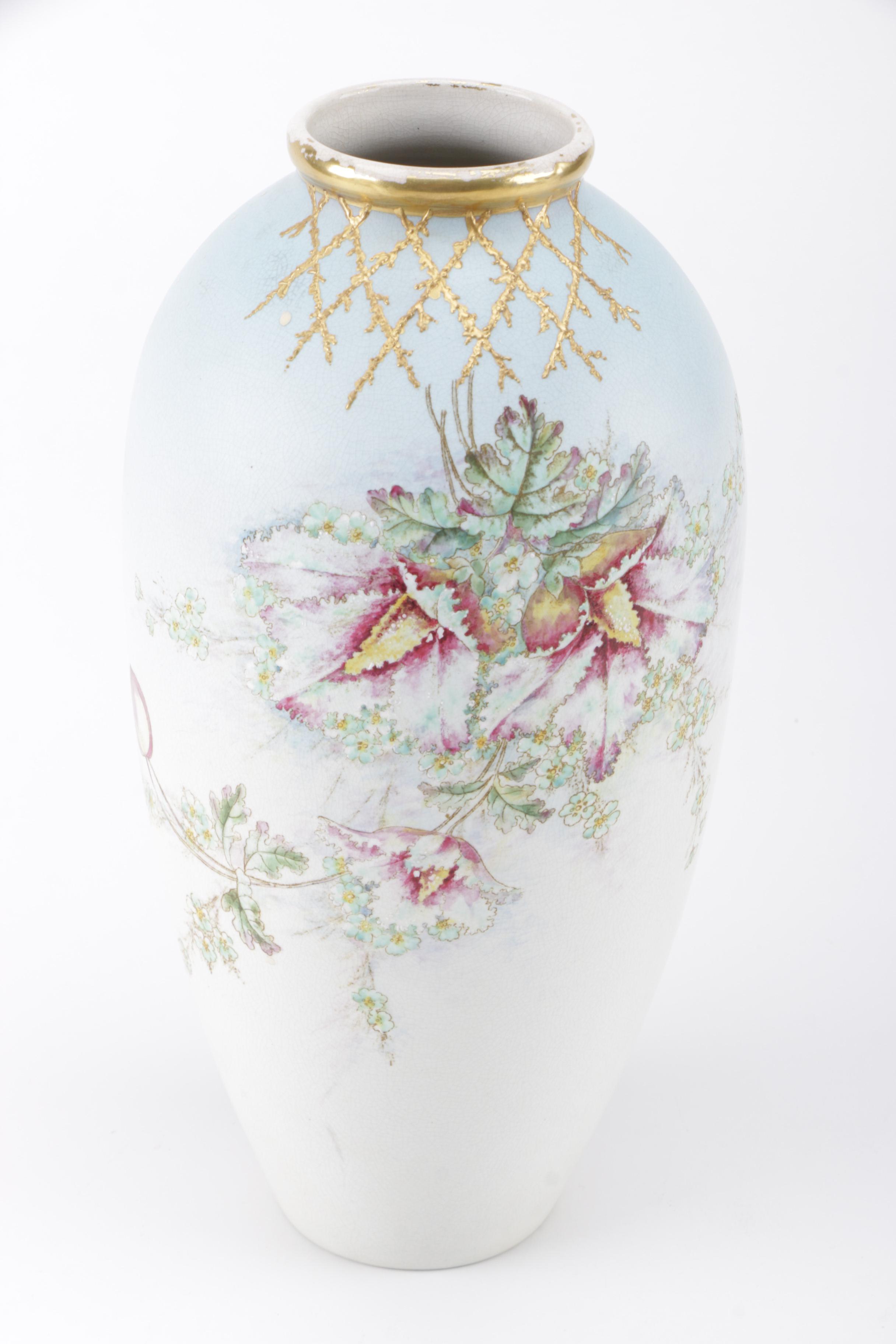 Antique Edwin Bennett Porcelain Vases | EBTH