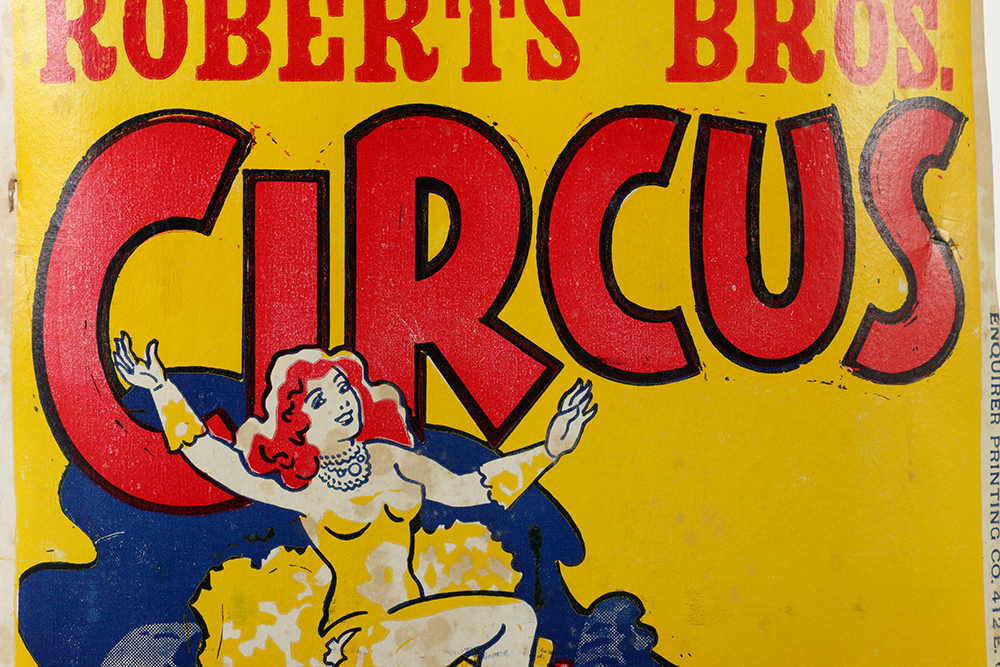 Serigraphic Poster for Roberts Bros. Circus | EBTH