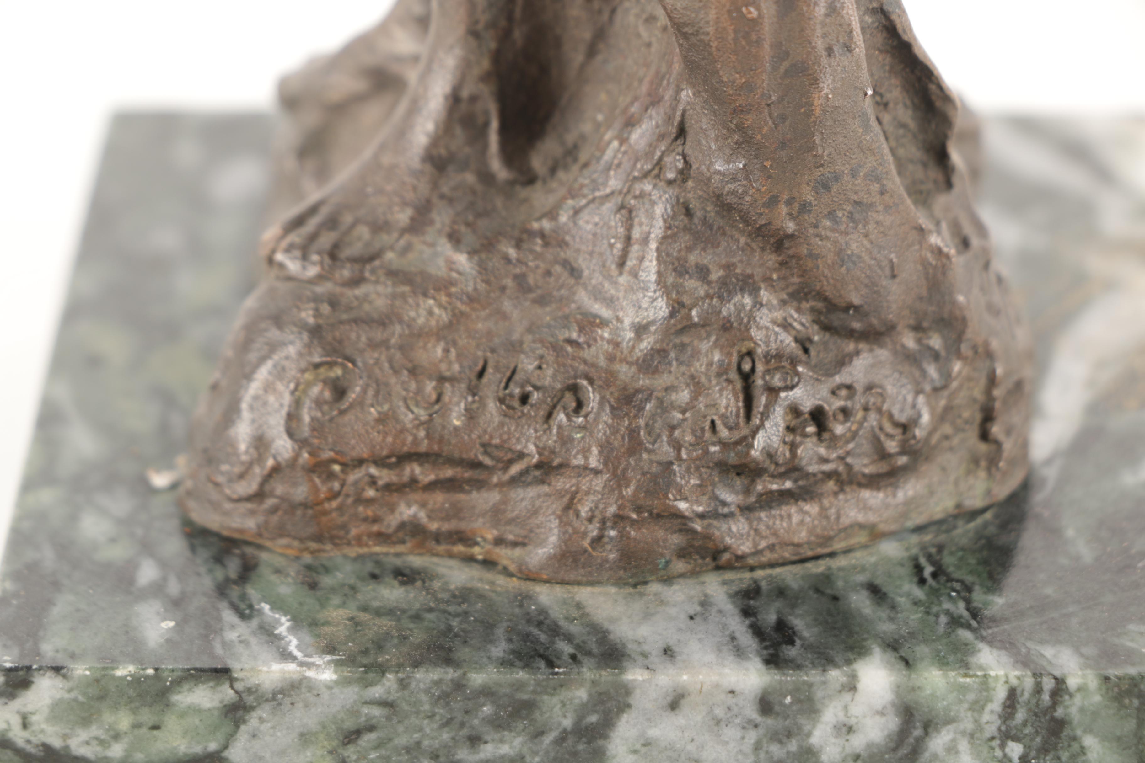 Limited Edition Bronze Sculpture of Family Attributed to Phillip Ratner ...