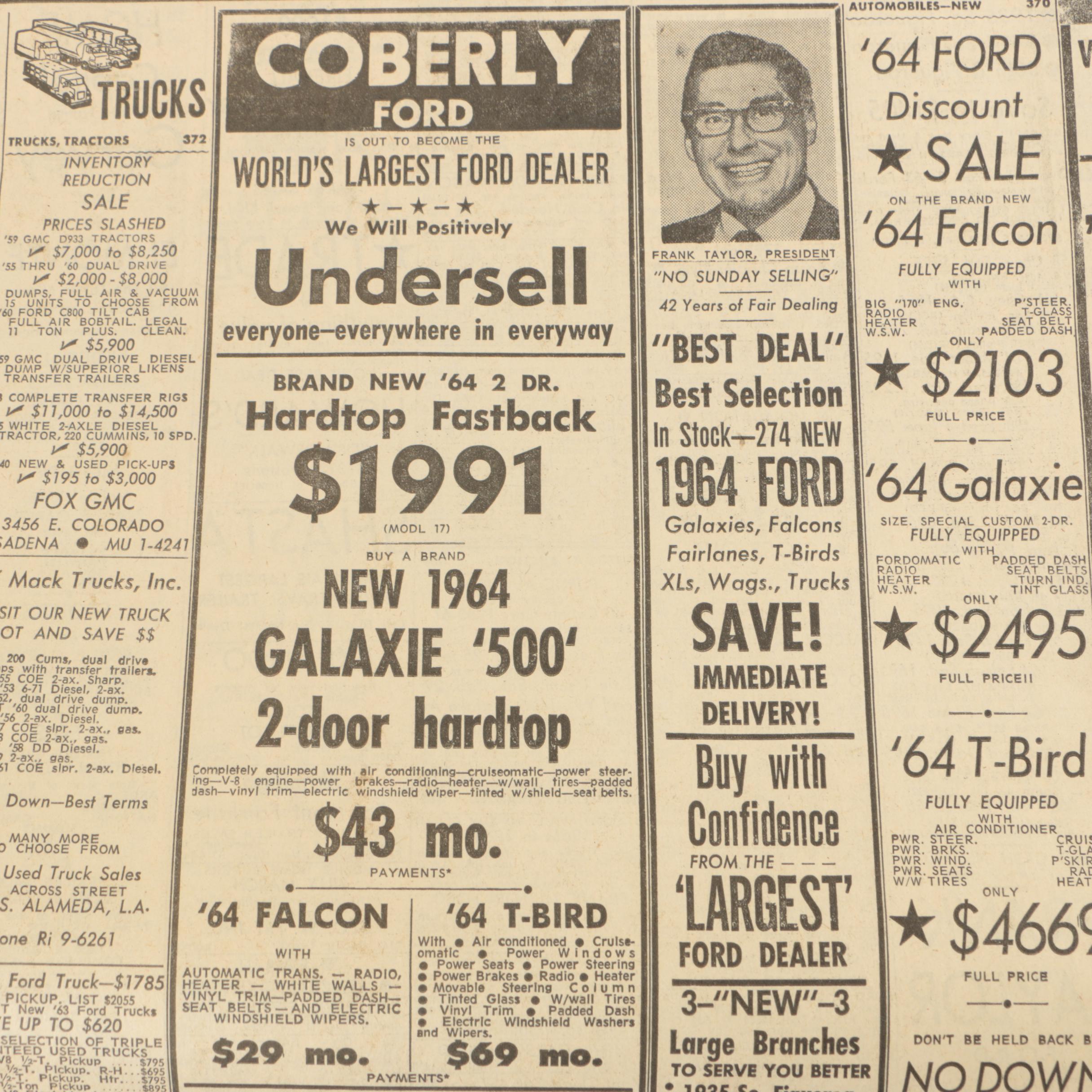 1964 Los Angeles Herald-Examiner Newspaper | EBTH