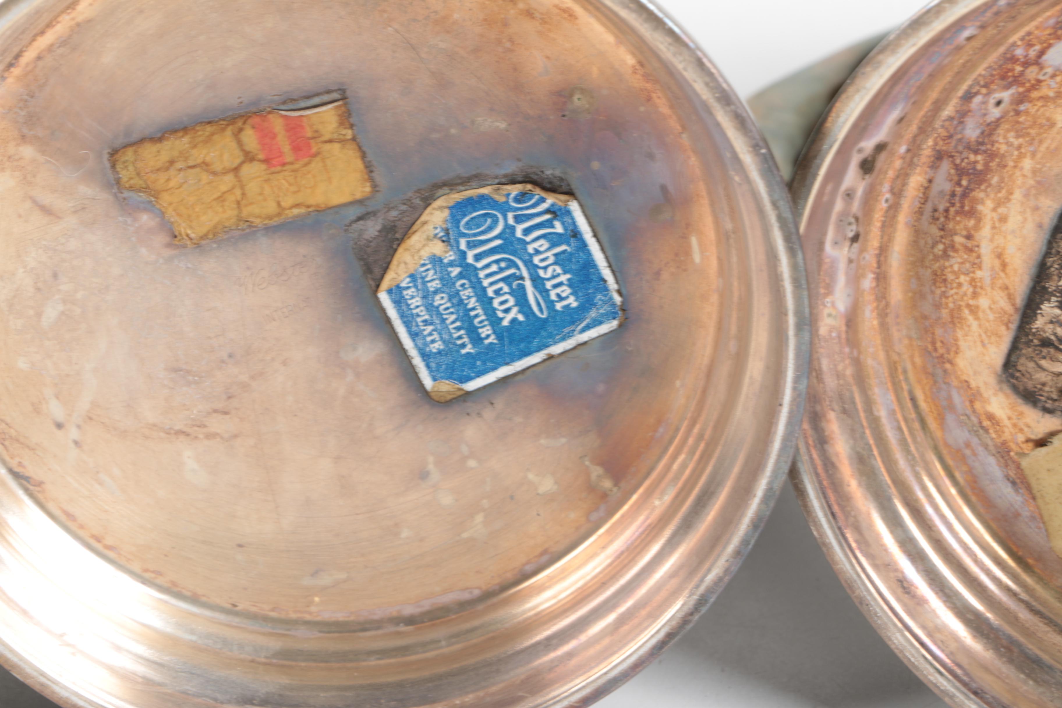 Vintage Webster-Wilcox Silver Plate Steins with Homan Mfg. Co. Cordial ...