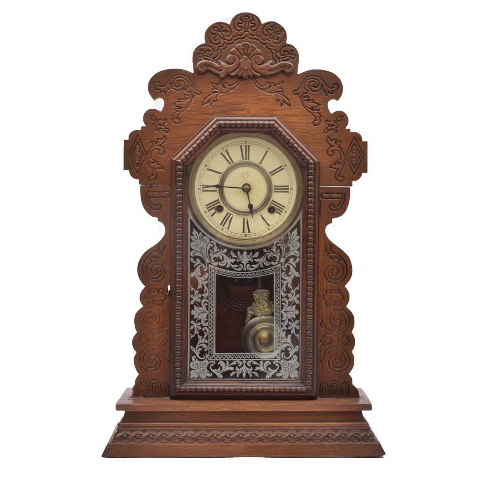 Vintage Ansonia Gingerbread Mantel Clock | EBTH