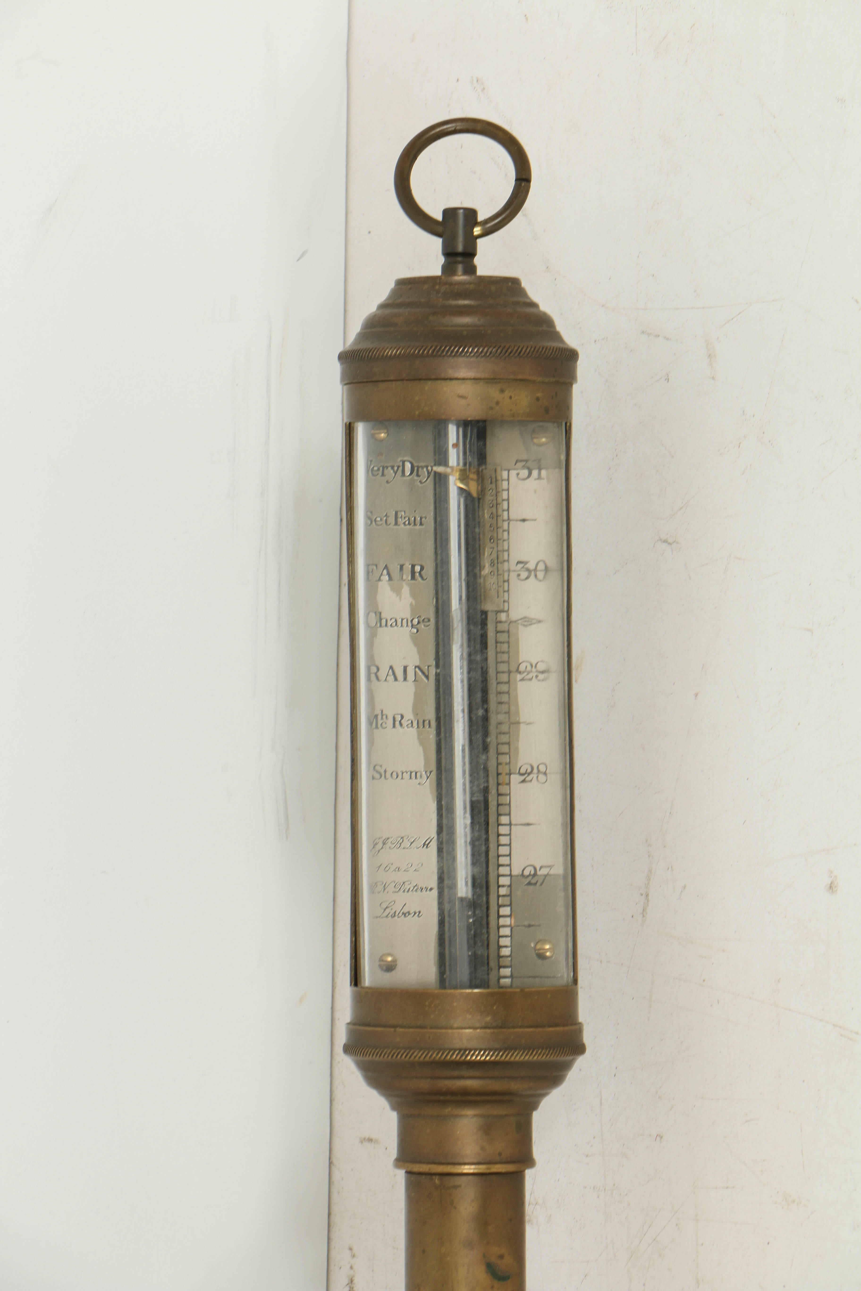 Antique Marine Barometer by R.N. Desterro, Circa Late 19th to Early ...