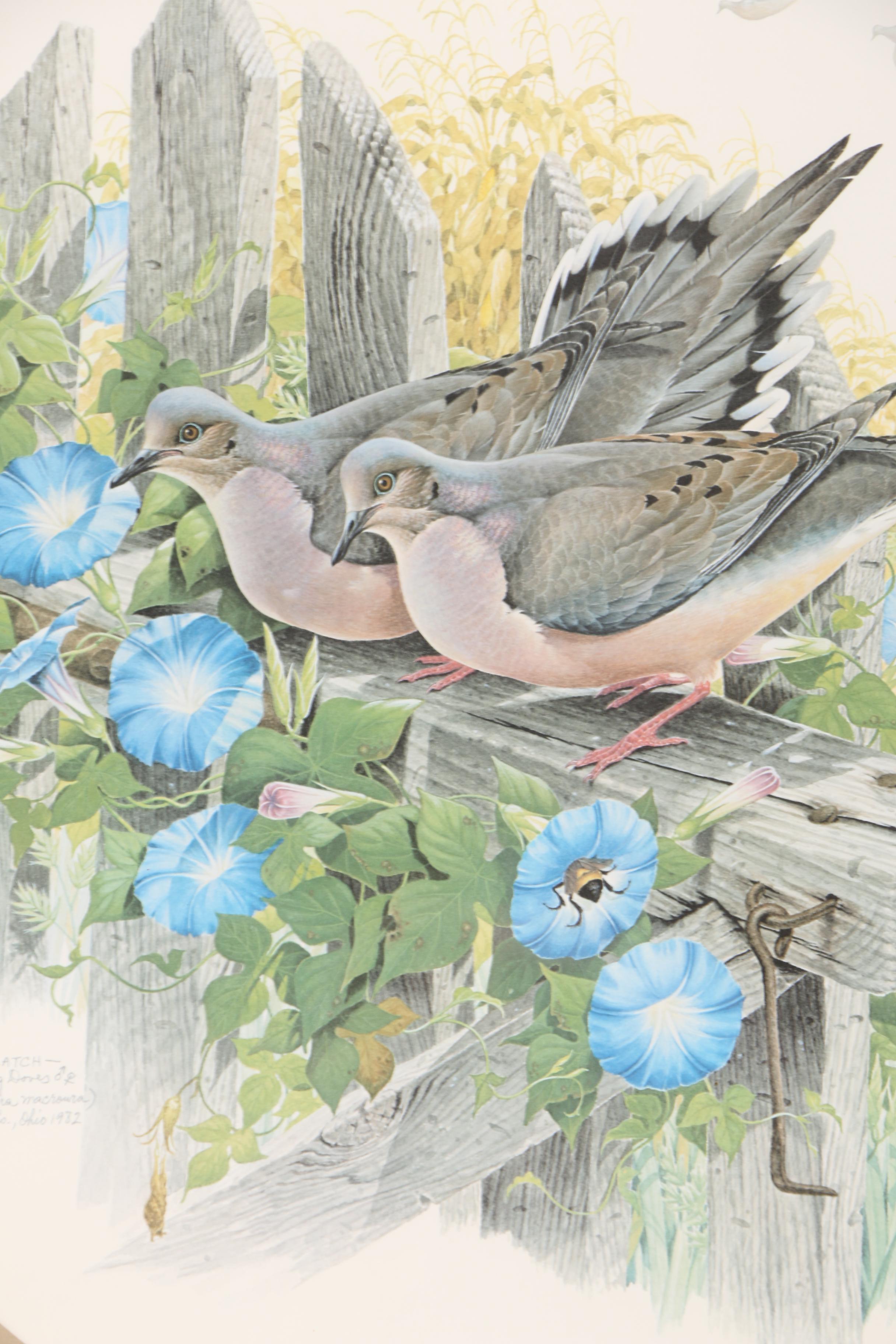 Offset Lithograph After Don Whitlatch "Mourning Doves" | EBTH