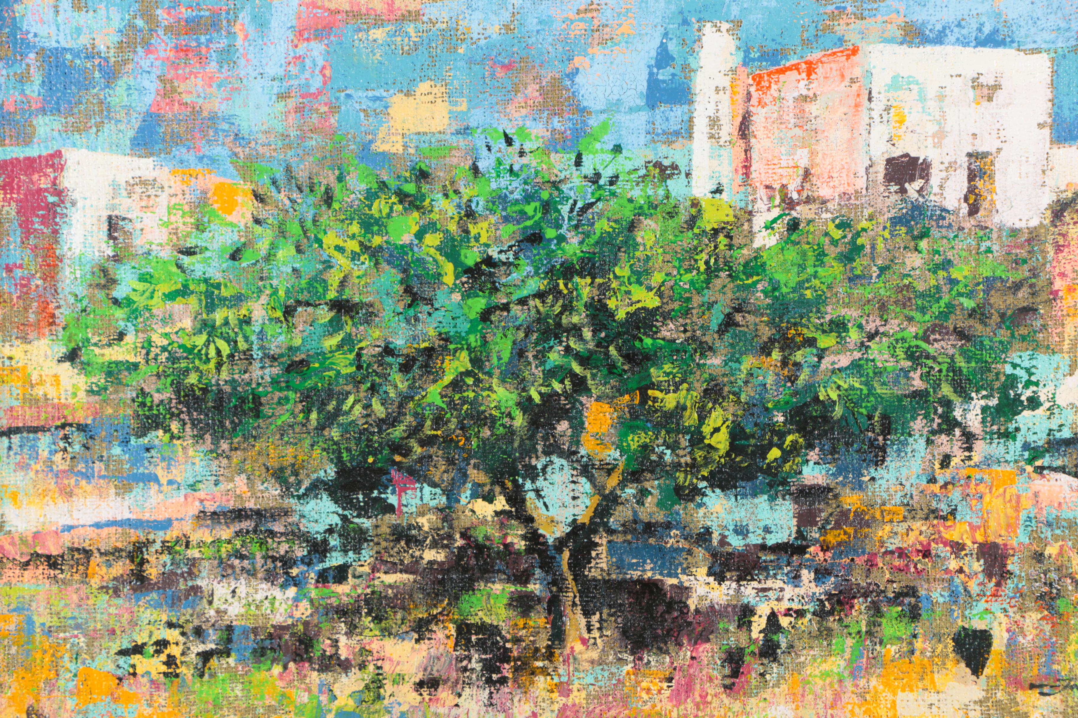 Jacques Lamy Mixed Media Painting on Canvas "The Olive Tree" | EBTH