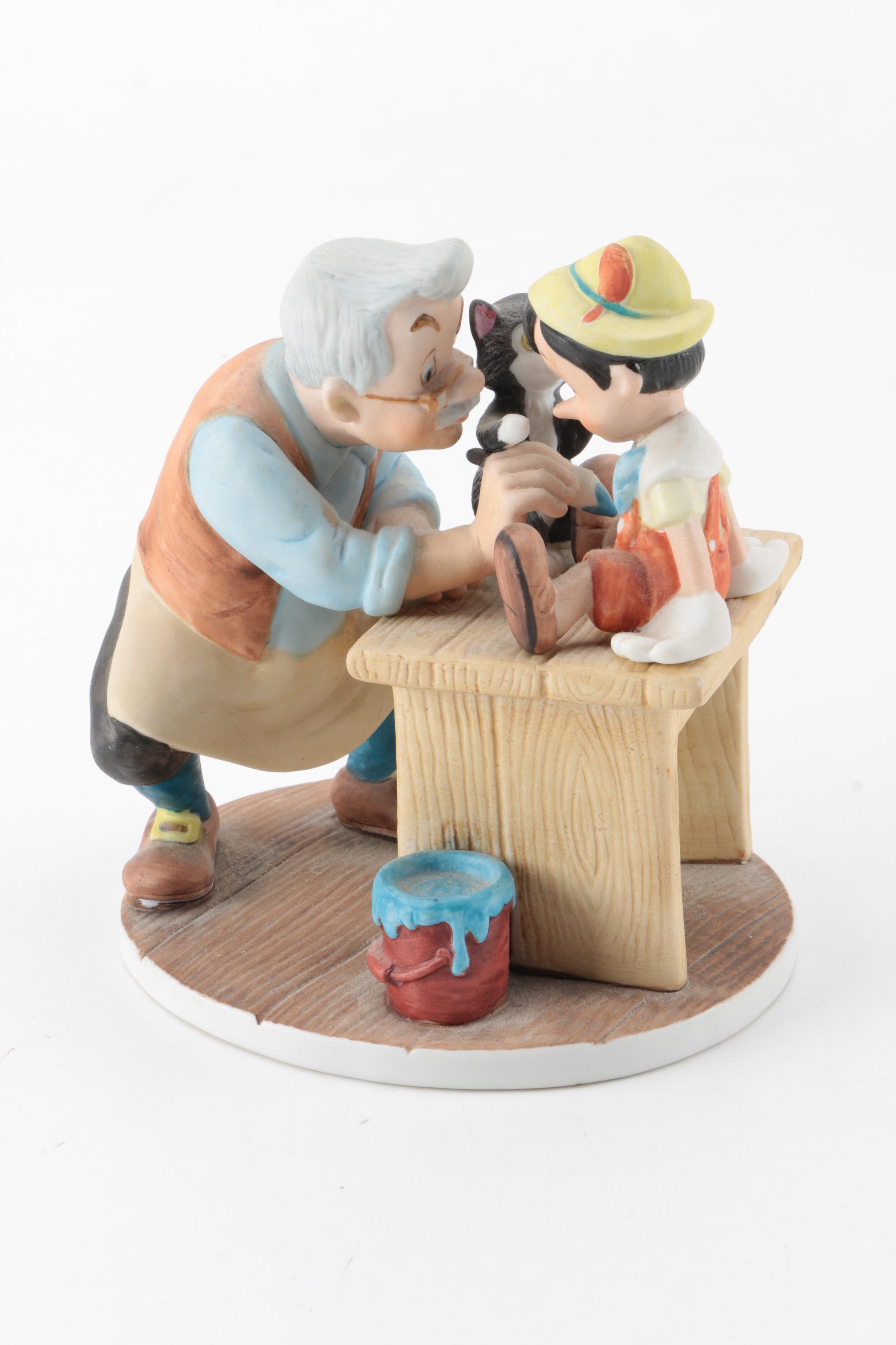 Vintage Limited Edition "Disney's Magic Memories" "Pinocchio" Porcelain ...