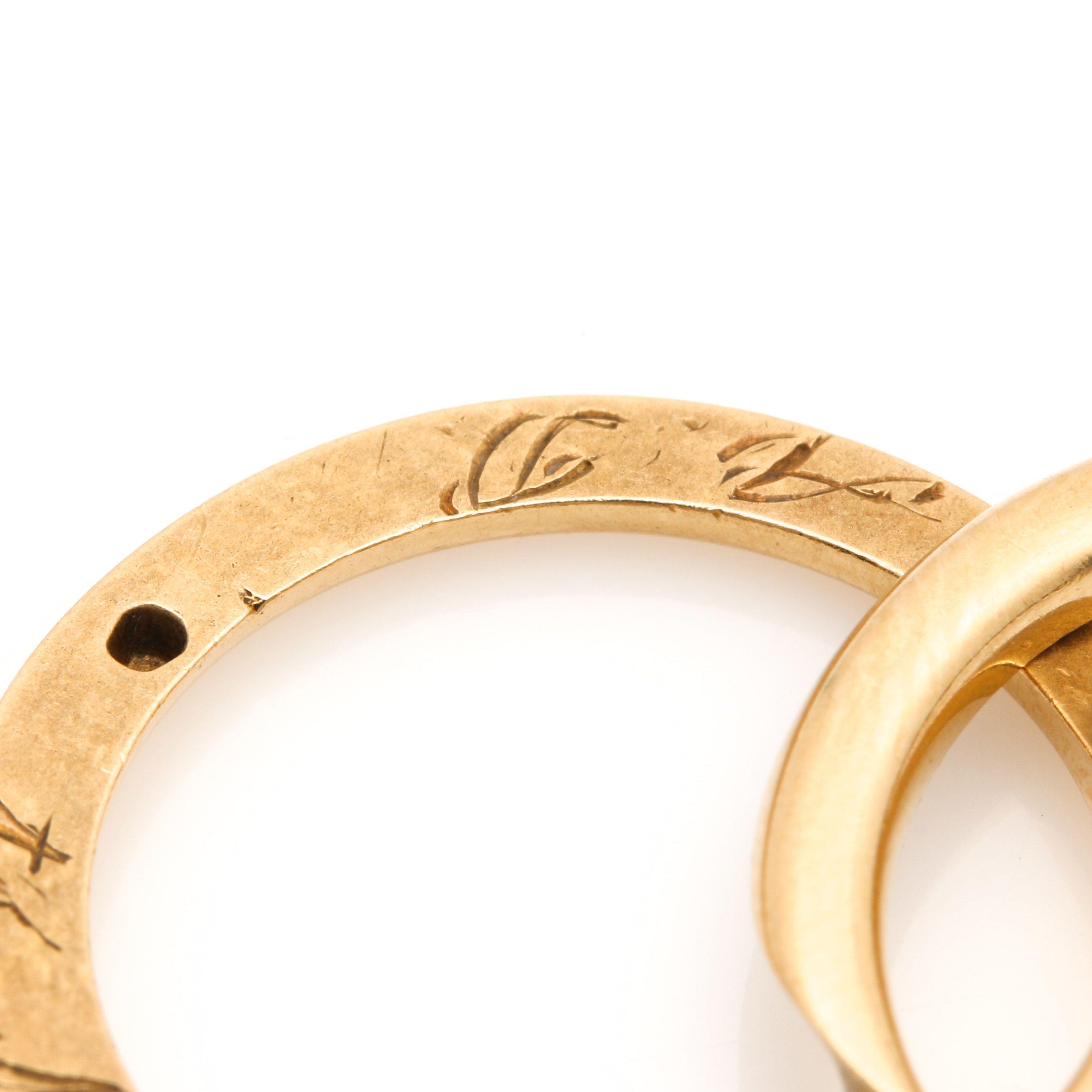 18K Yellow Gold Antique Interlocking Bands | EBTH