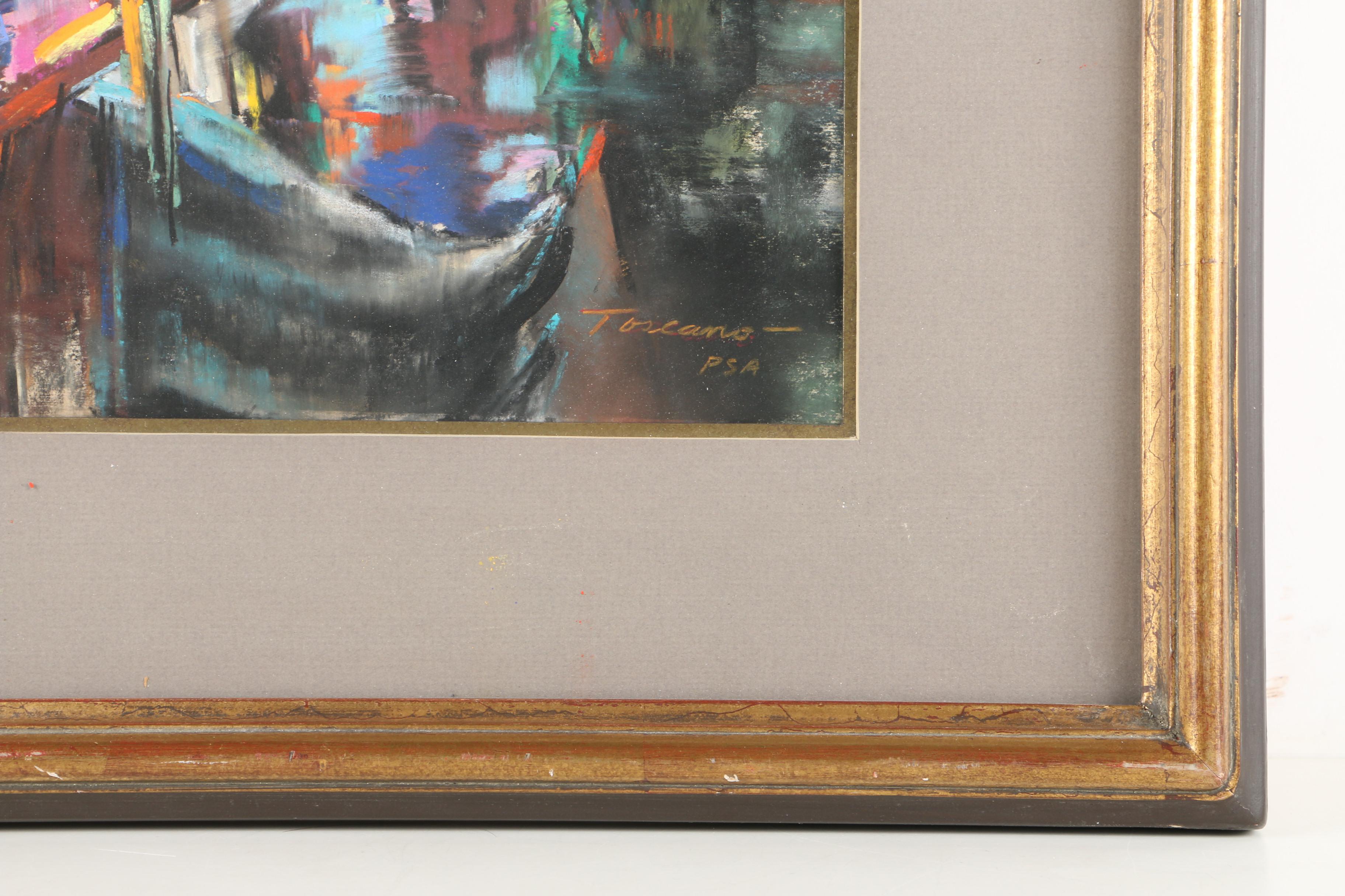 Dee Toscano Pastel Drawing "Yellow Carrying Cloth" | EBTH