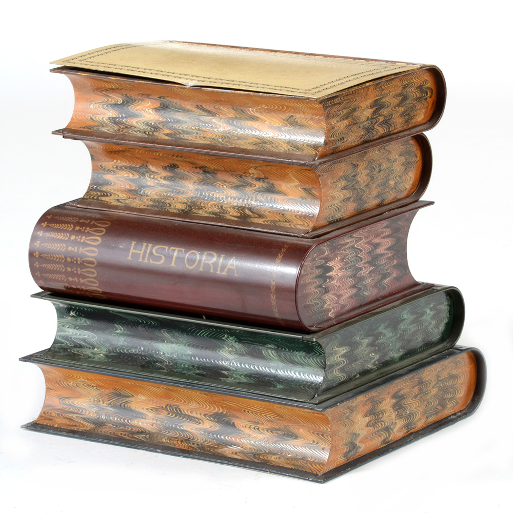 Italian Faux Stacked Book Side Table | EBTH