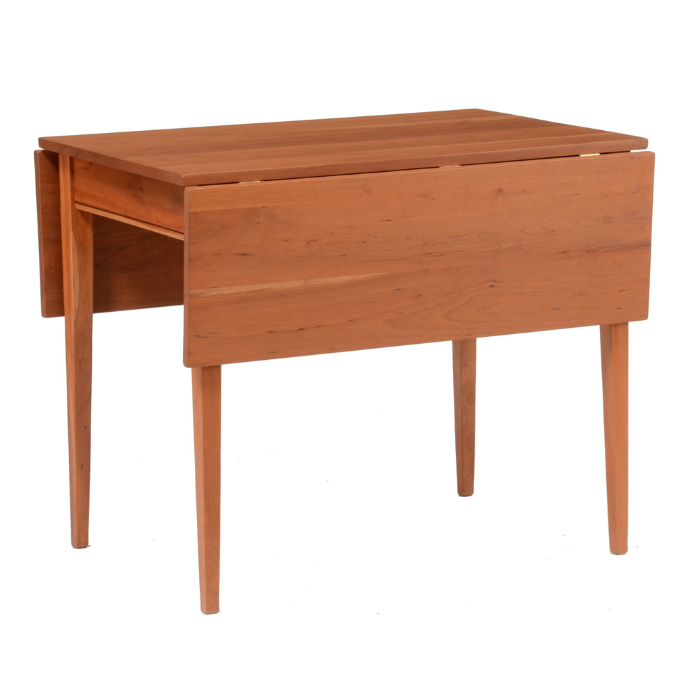 Solid Cherry Drop Leaf Table | EBTH